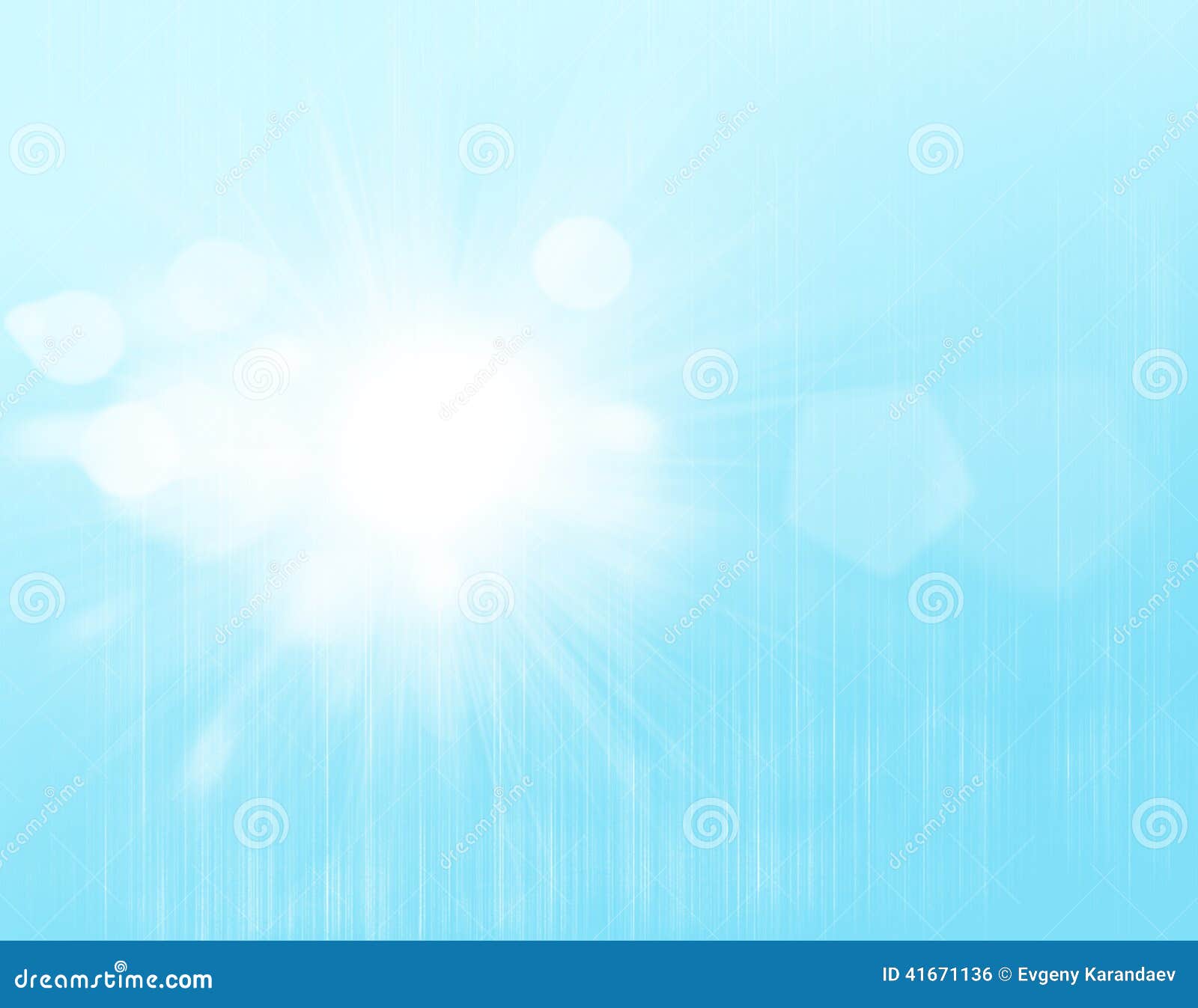 Sunlight and blue sky stock illustration. Illustration of heaven - 41671136