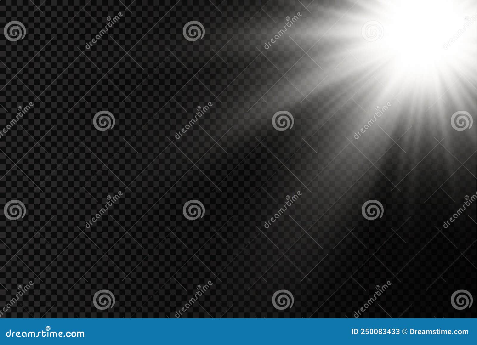 Sunlight with Bright Explosion, Flare Sun Rays. Stock Vector ...
