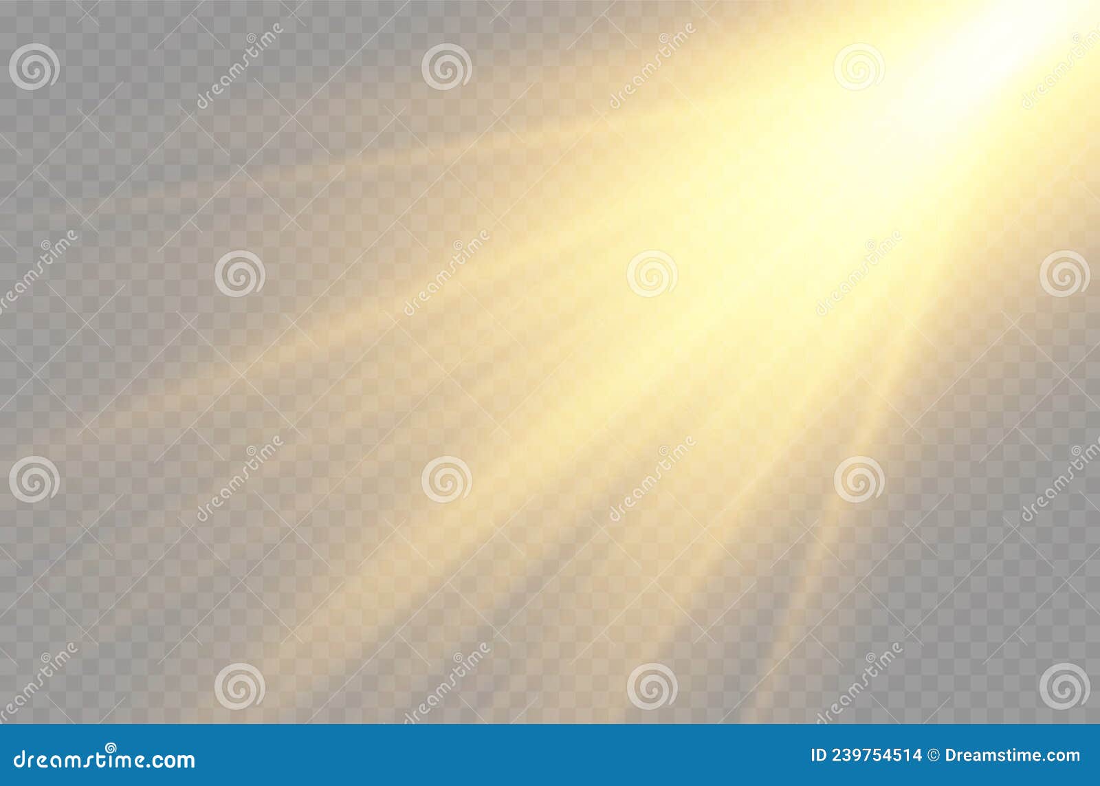 Sunlight with Bright Explosion, Sun Ray Light. Stock Illustration ...