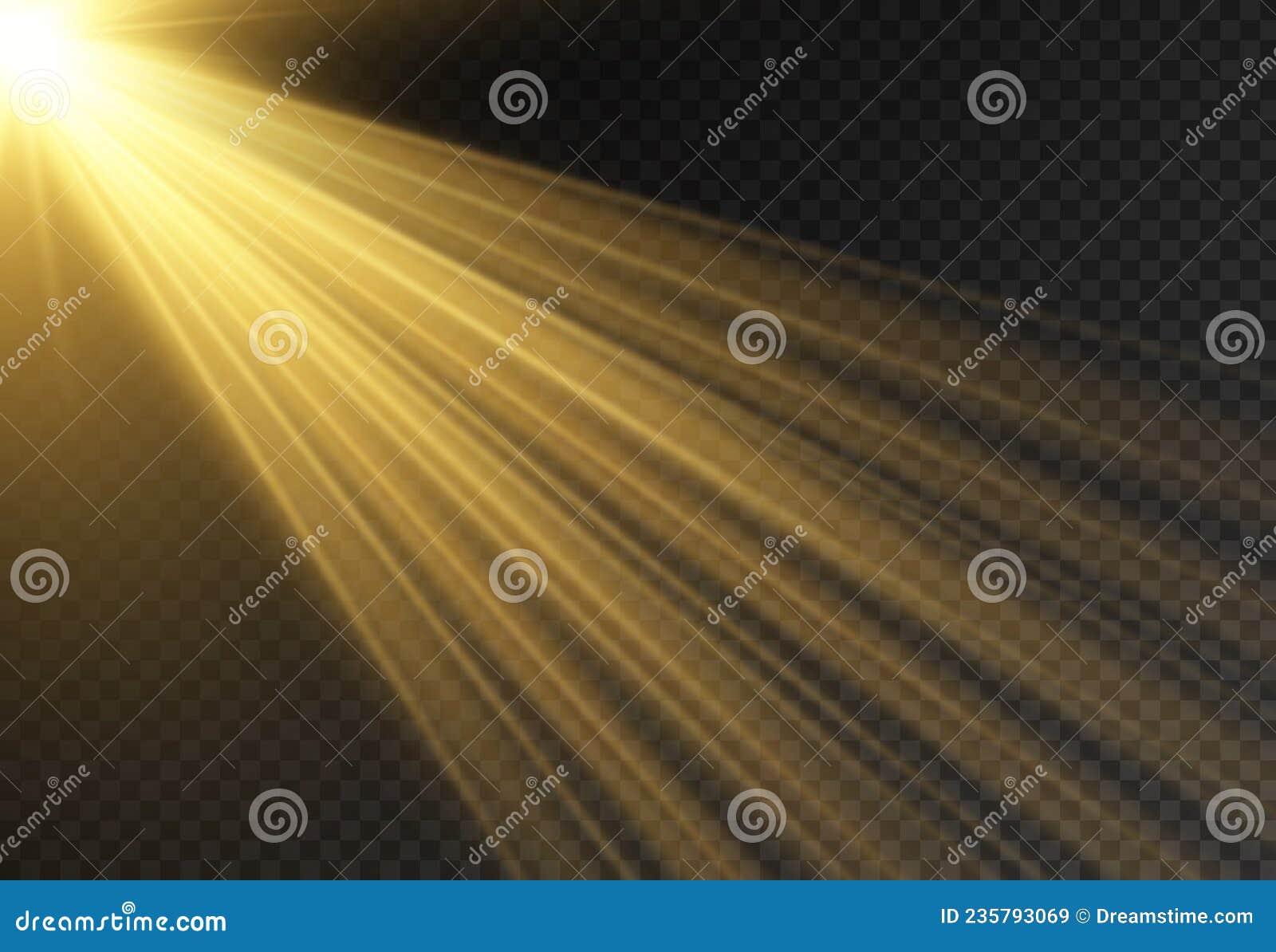 Sunlight with Bright Explosion, Flare Sun Rays. Stock Vector ...