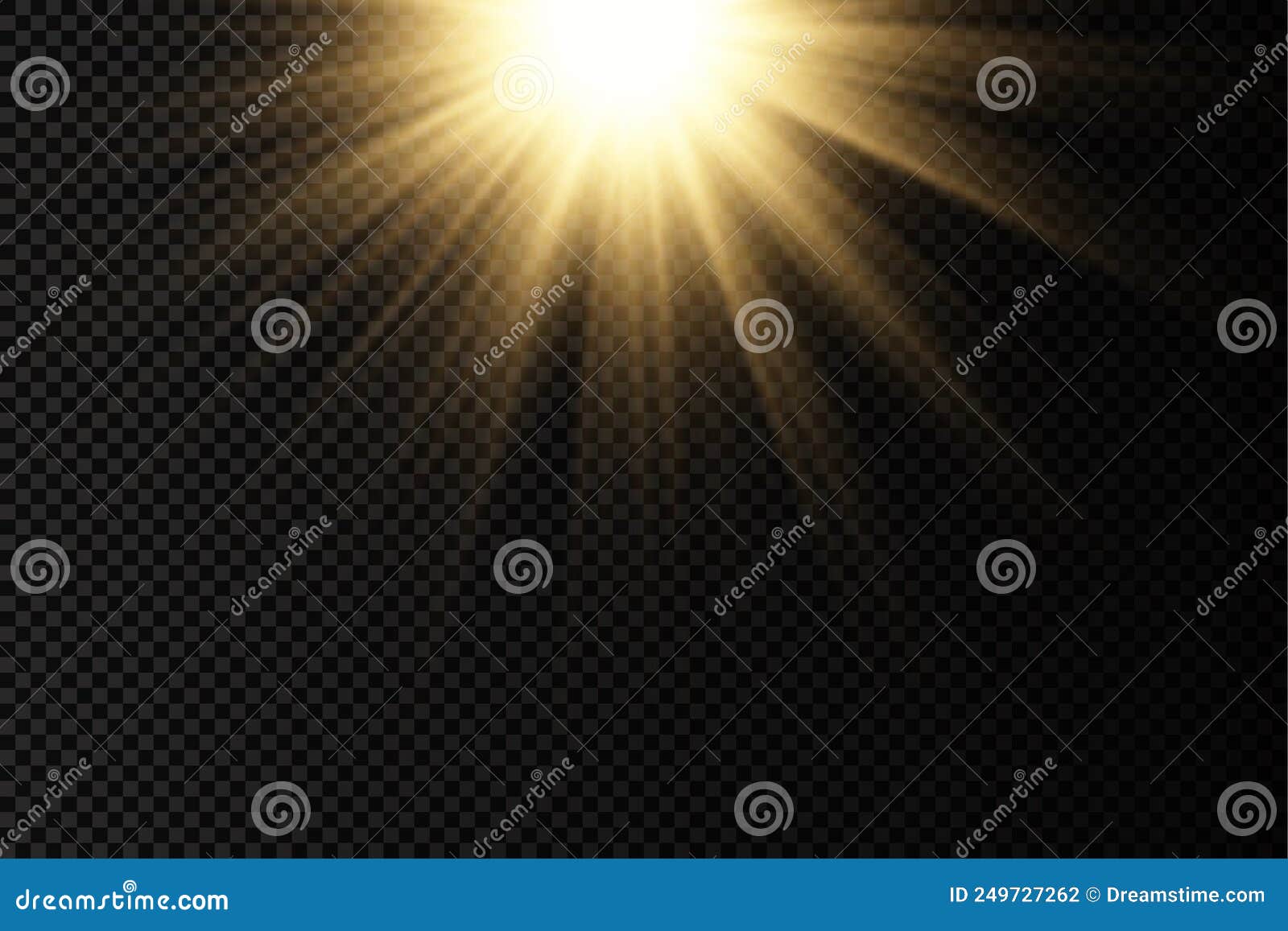 Sunlight with Bright Explosion, Flare Sun Rays. Stock Vector ...