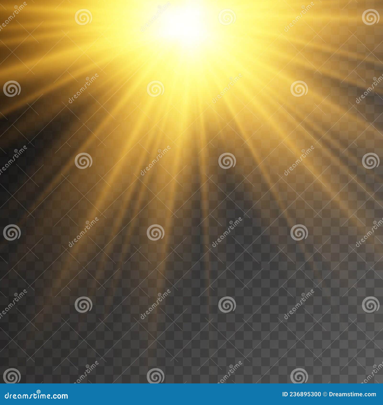 Sunlight with Bright Explosion, Flare Sun Rays. Stock Vector ...