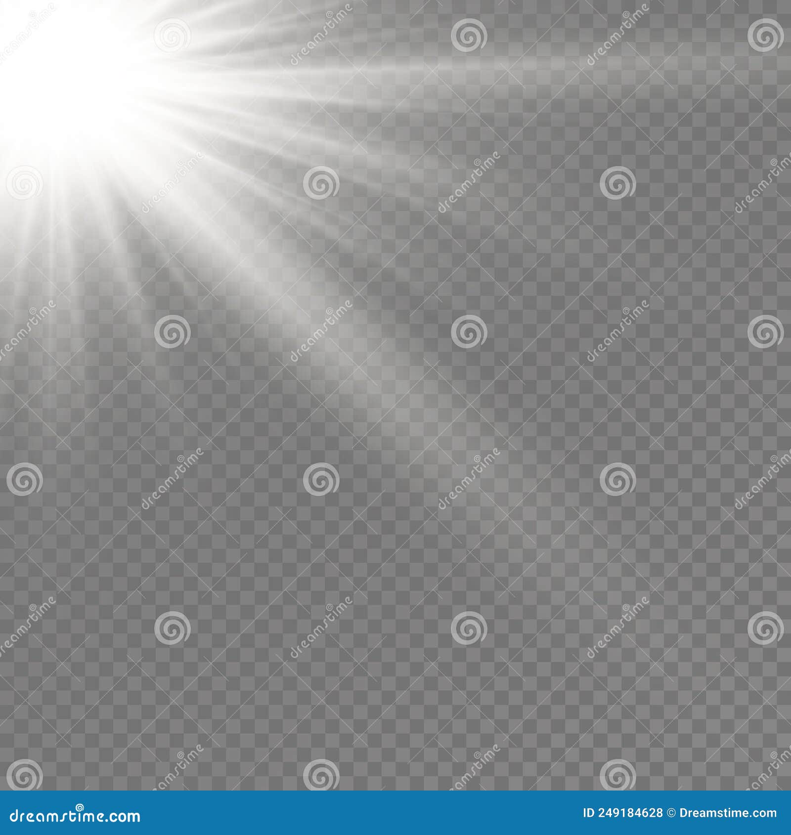 Sunlight with Bright Explosion, Flare Sun Rays. Stock Vector ...