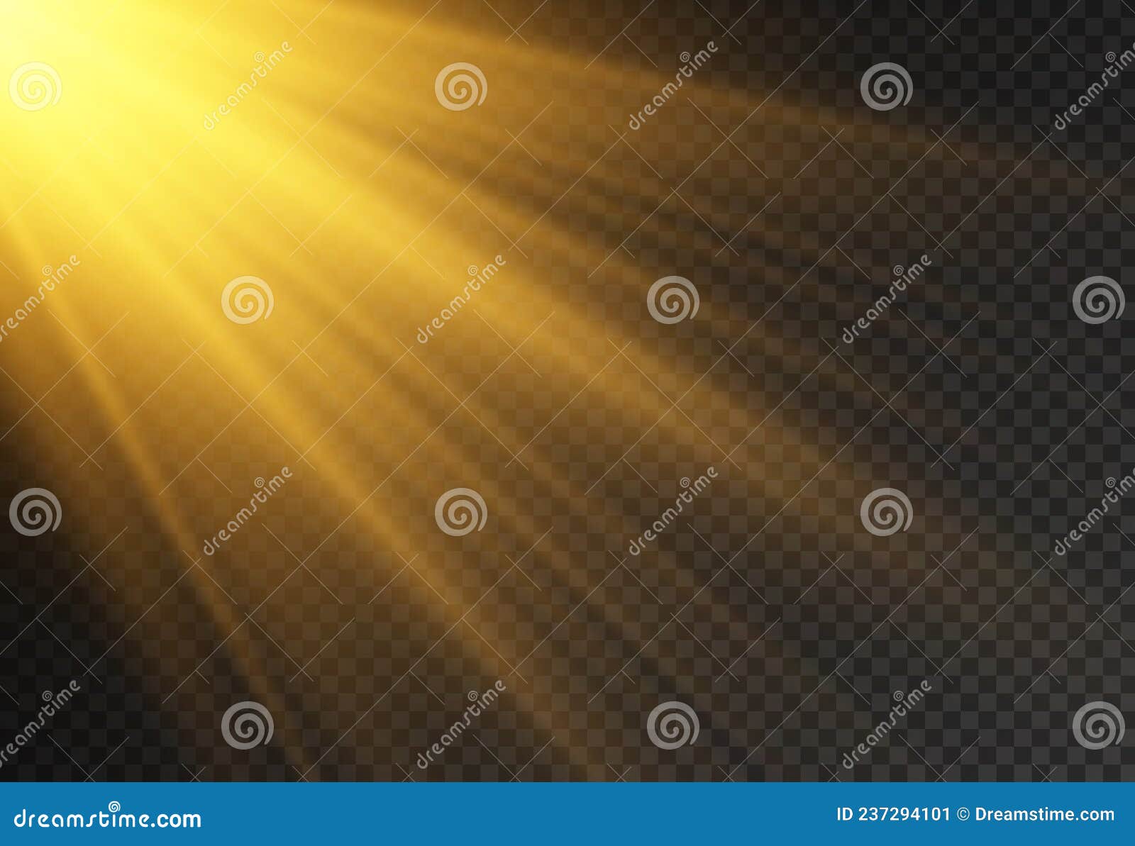 Sunlight with Bright Explosion, Sun Ray Light. Stock Illustration ...