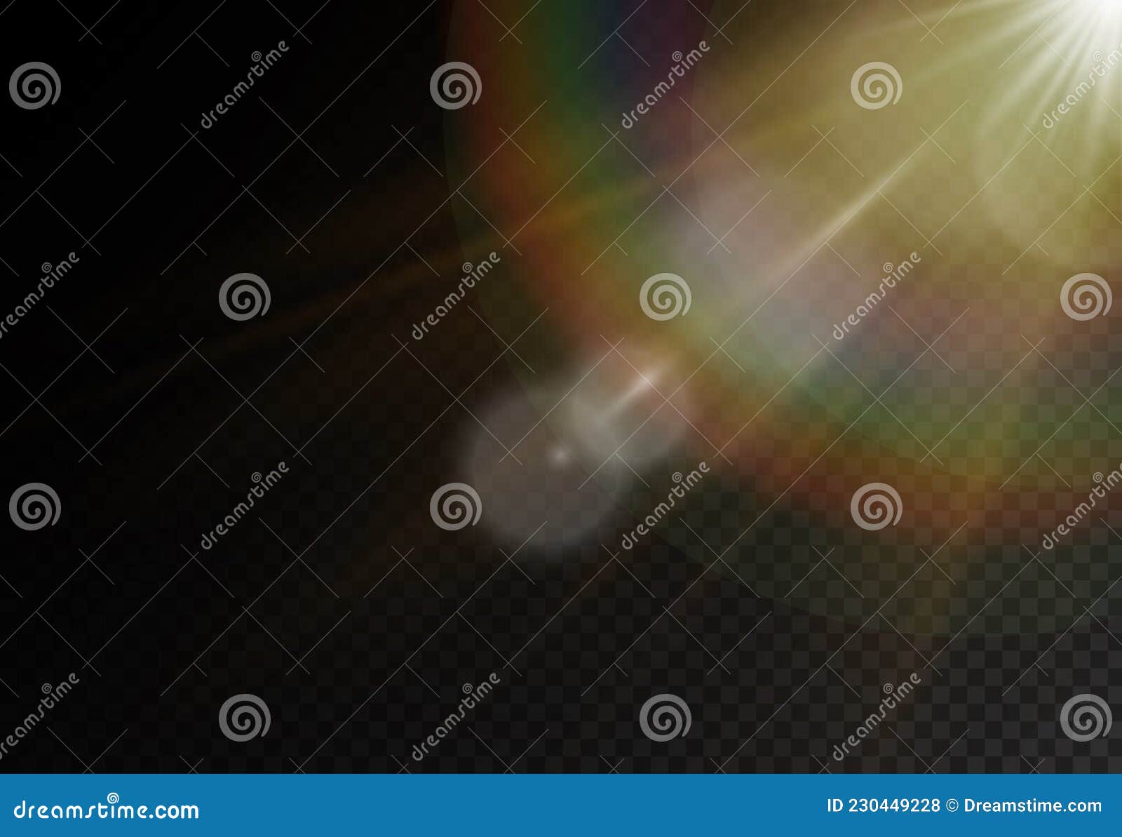 Sunlight with Bright Explosion, Sun Ray Light. Stock Illustration ...