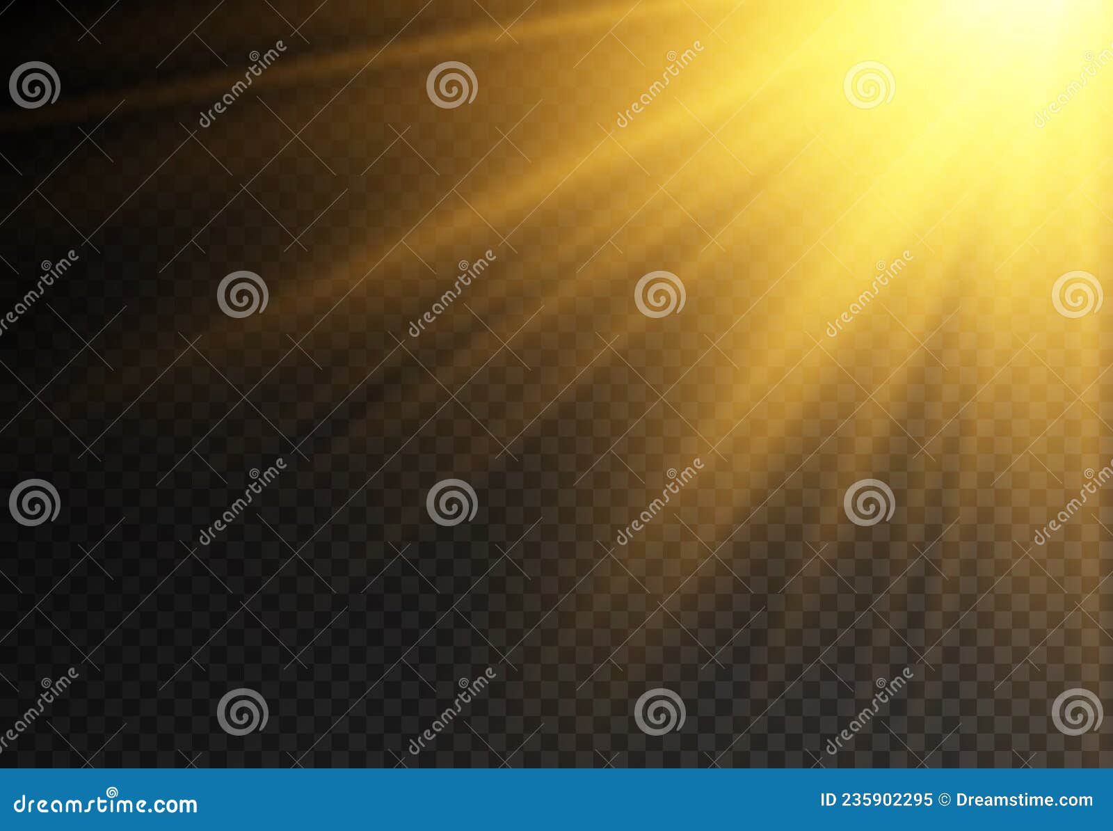 Sunlight Bright Explosion, Sun Rays of Light. Stock Illustration ...
