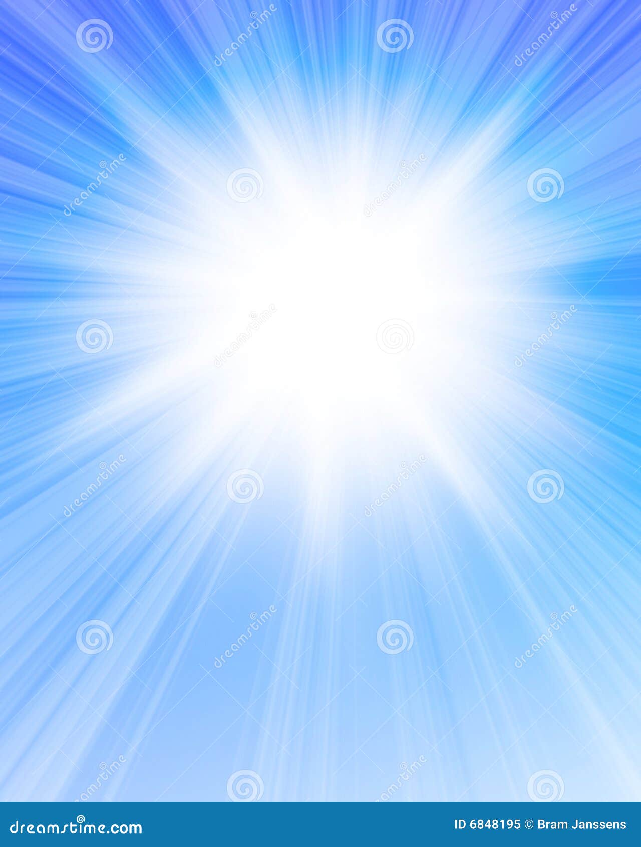 Sunlight in a Clear Blue Sky Stock Illustration - Illustration of heat ...