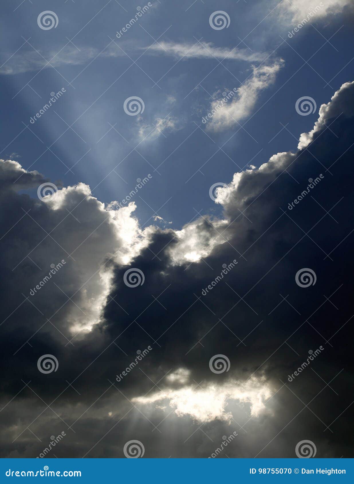Sunlight and Clouds after Storm Stock Photo - Image of beautiful ...