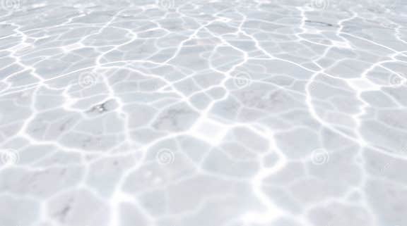 Sunlight Creating Caustic Patterns on Water Surface Stock Illustration ...