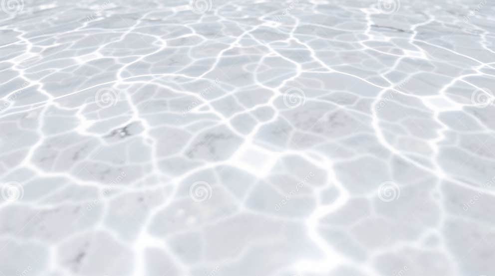 Sunlight Creating Caustic Patterns on Water Surface Stock Illustration ...