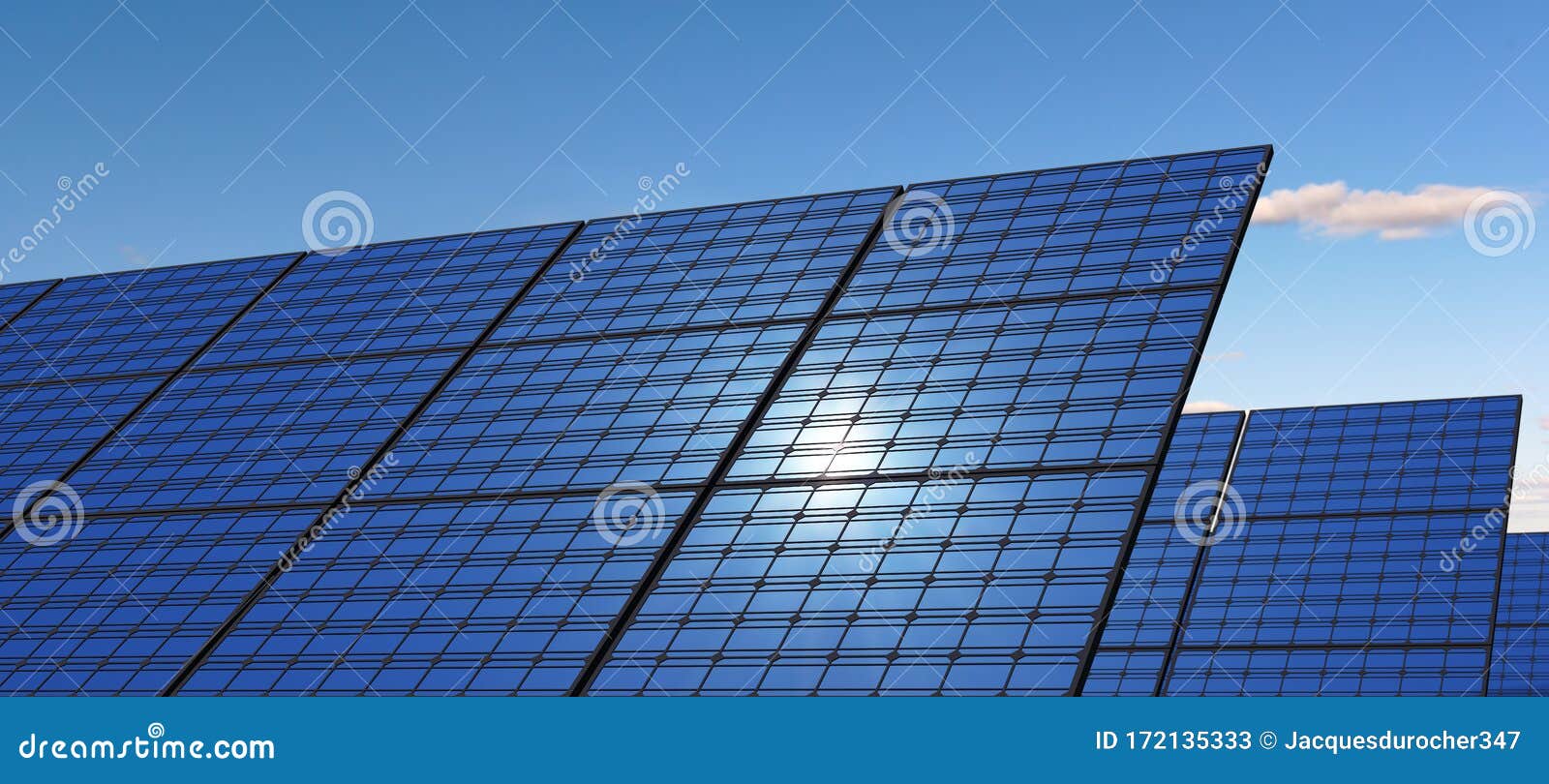 Sunlight Electricity Solar Panel Energy Power Renewable Resources 3D ...