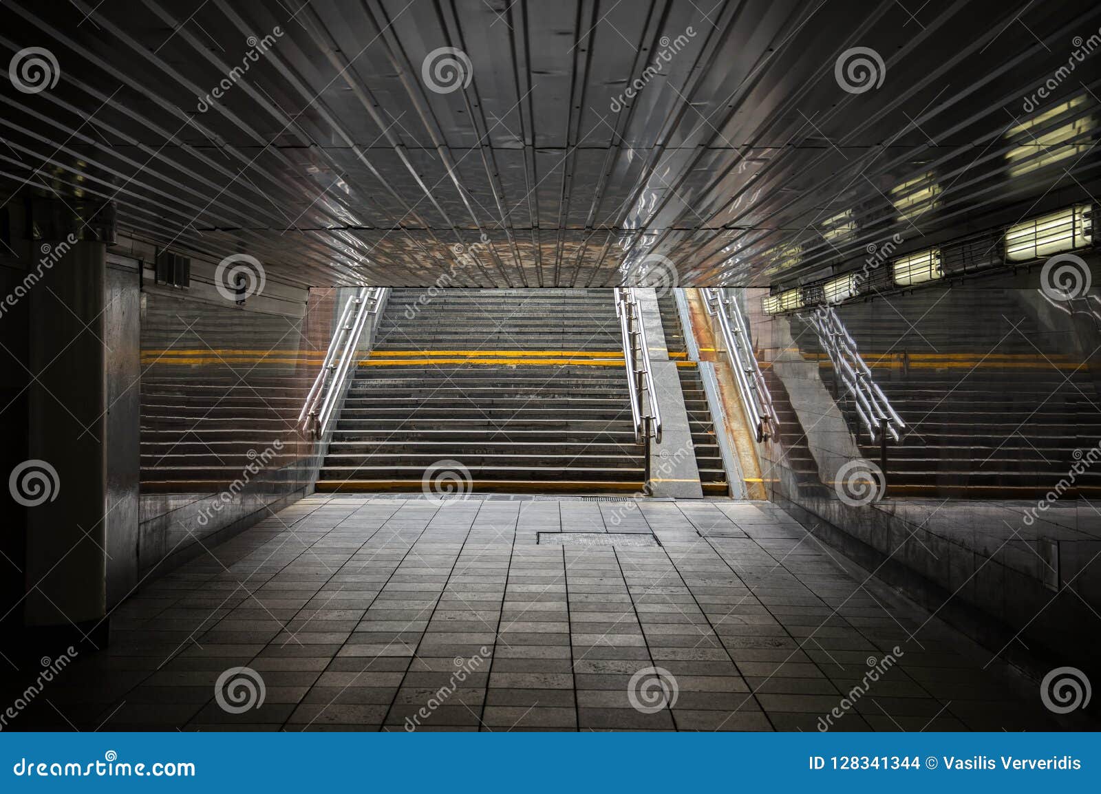 Exit From The Underpass With A Transparent Roof Stock Image ...