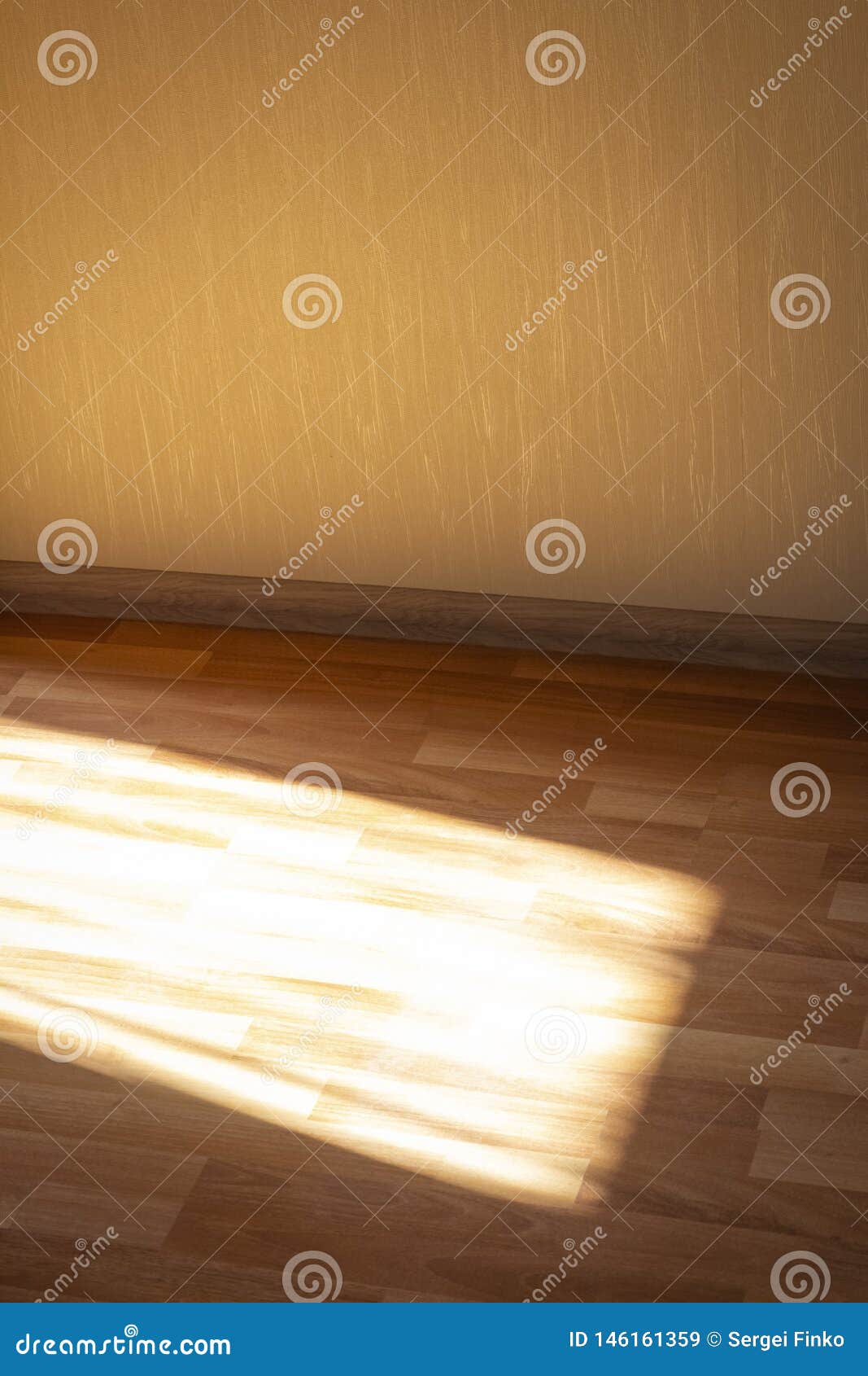 Sunlight on the Floor of the Room Stock Image - Image of empty, real ...