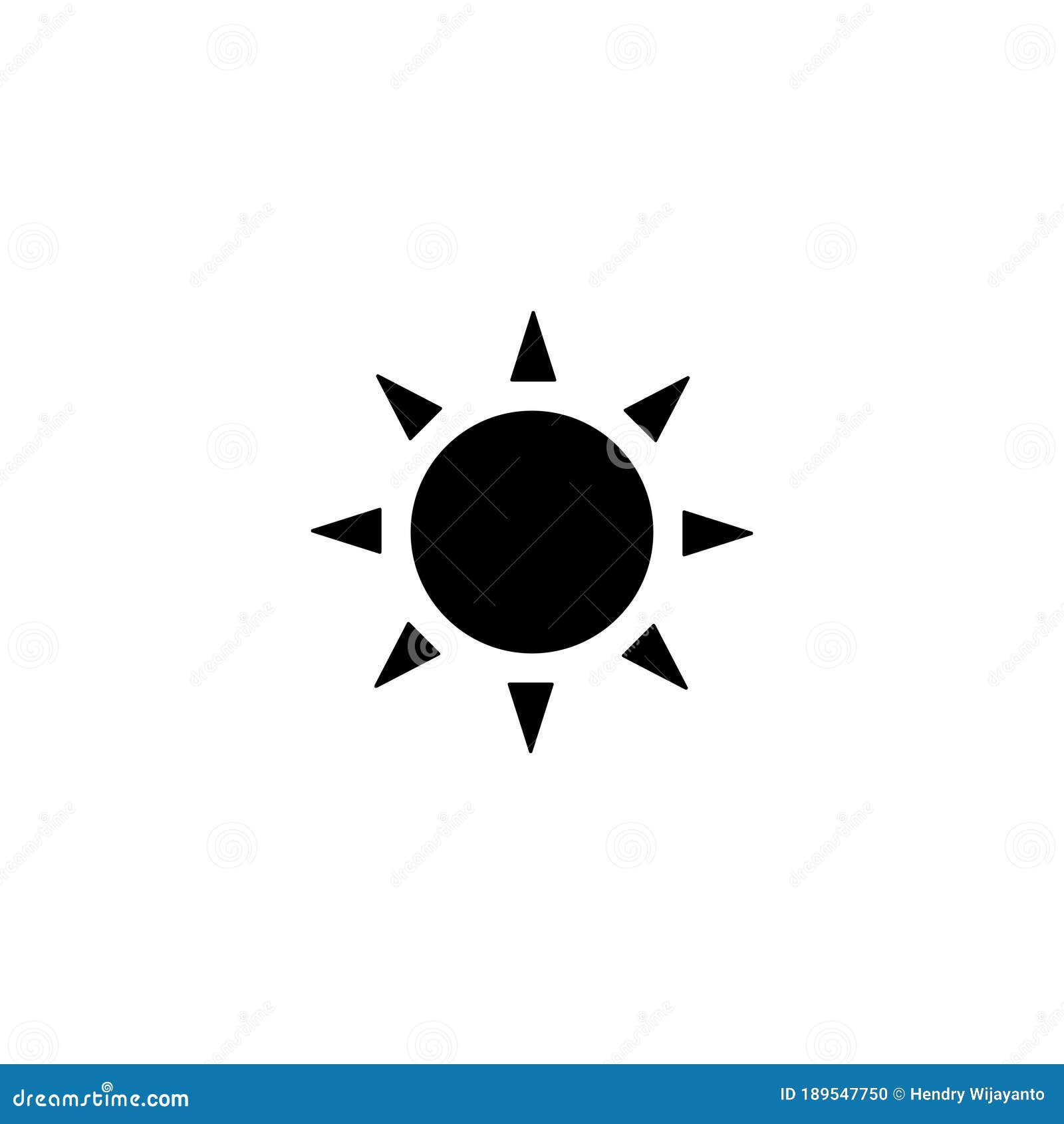 Sunlight Icon and Simple Flat Symbol for Web Site, Mobile, Logo, App ...