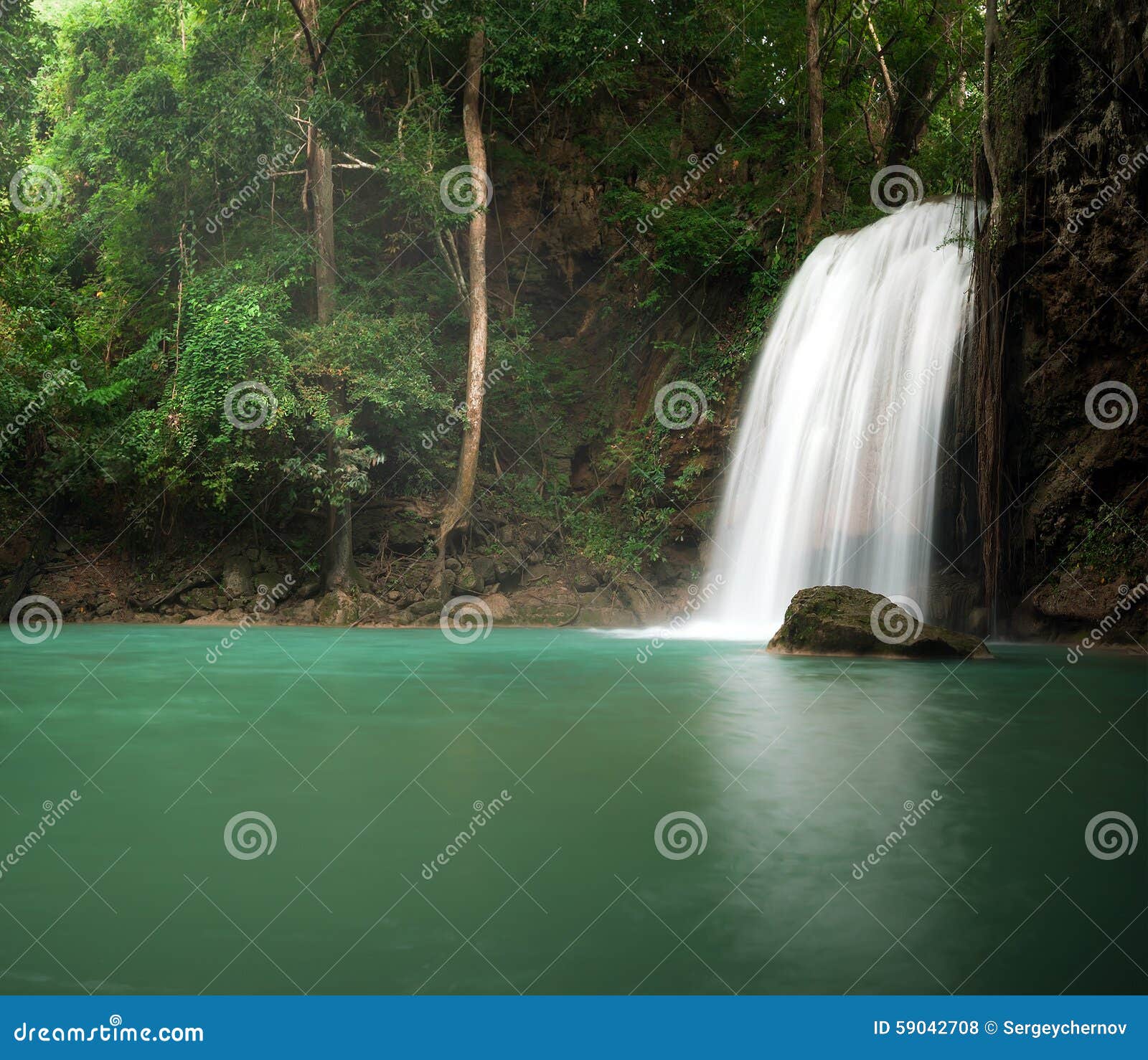 Scenic Waterfall Cascades Stock Image | CartoonDealer.com #206463817