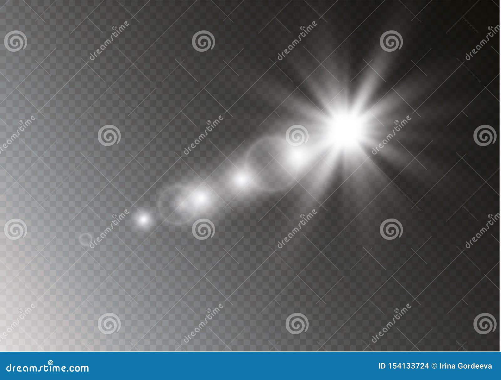 Sunlight light effect stock vector. Illustration of center - 154133724