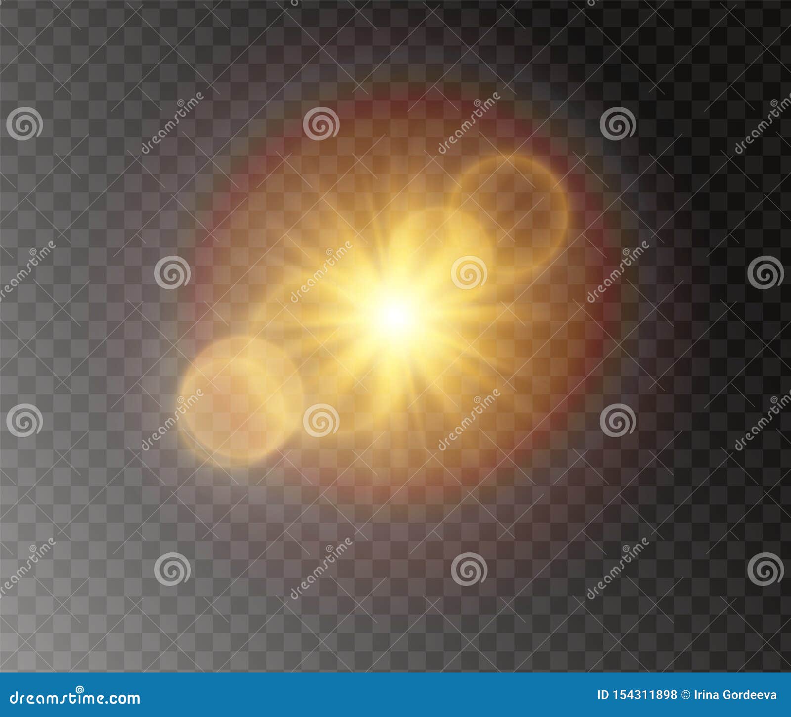 Sunlight light effect stock vector. Illustration of digital - 154311898