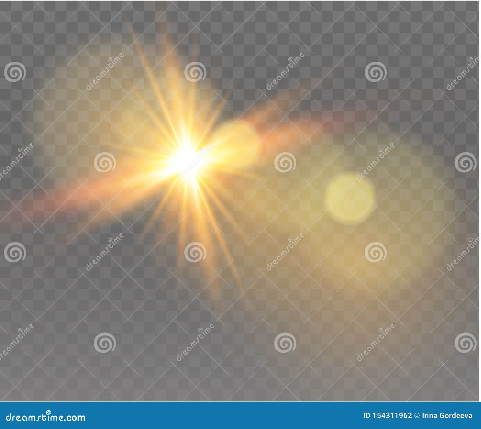Sunlight light effect stock vector. Illustration of decoration - 154311962