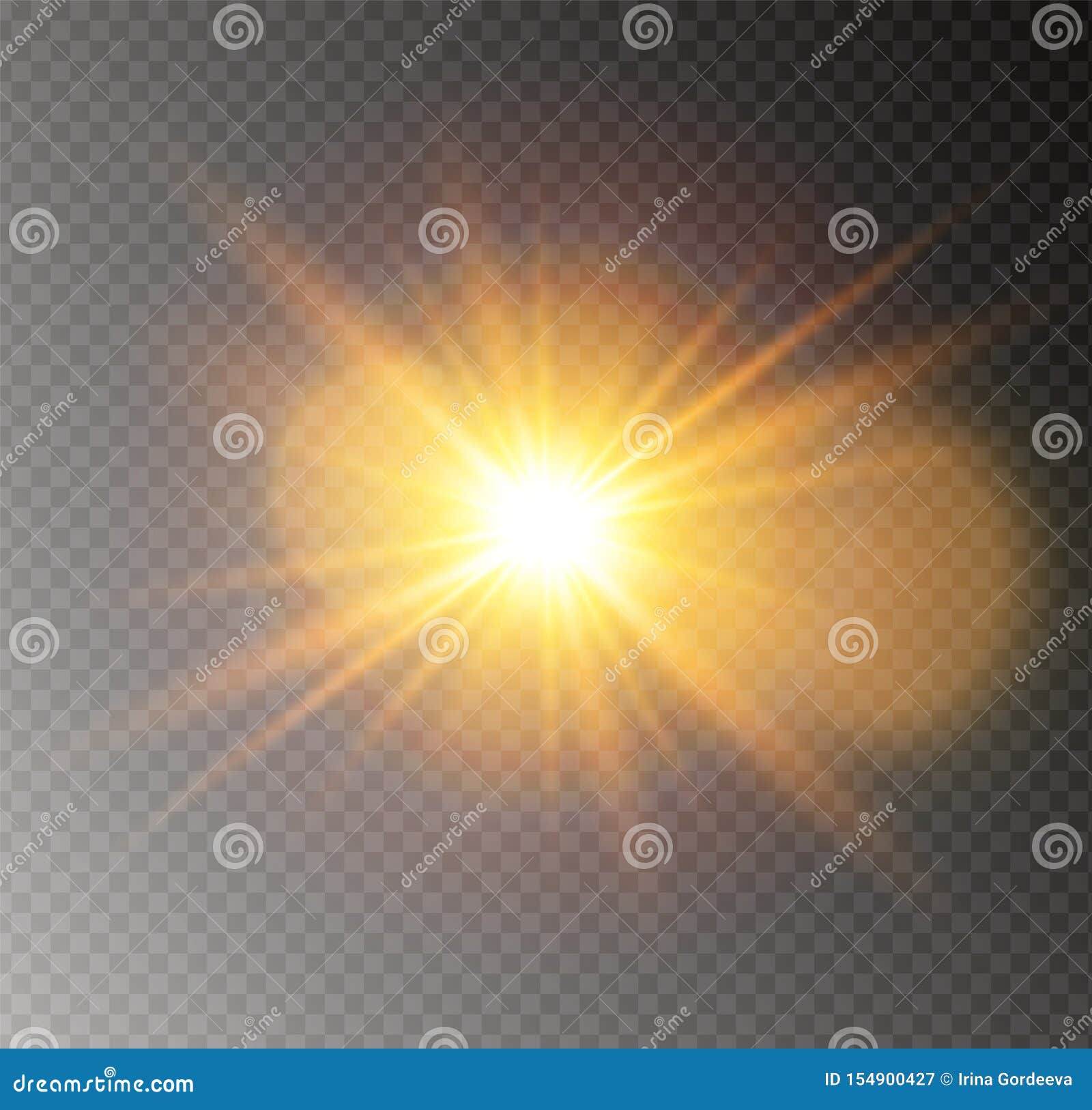 Sunlight light effect stock vector. Illustration of blur - 154900427