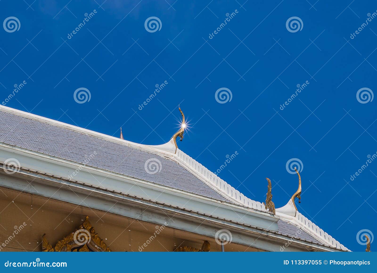 Sunlight on naga symbol stock image. Image of temple - 113397055