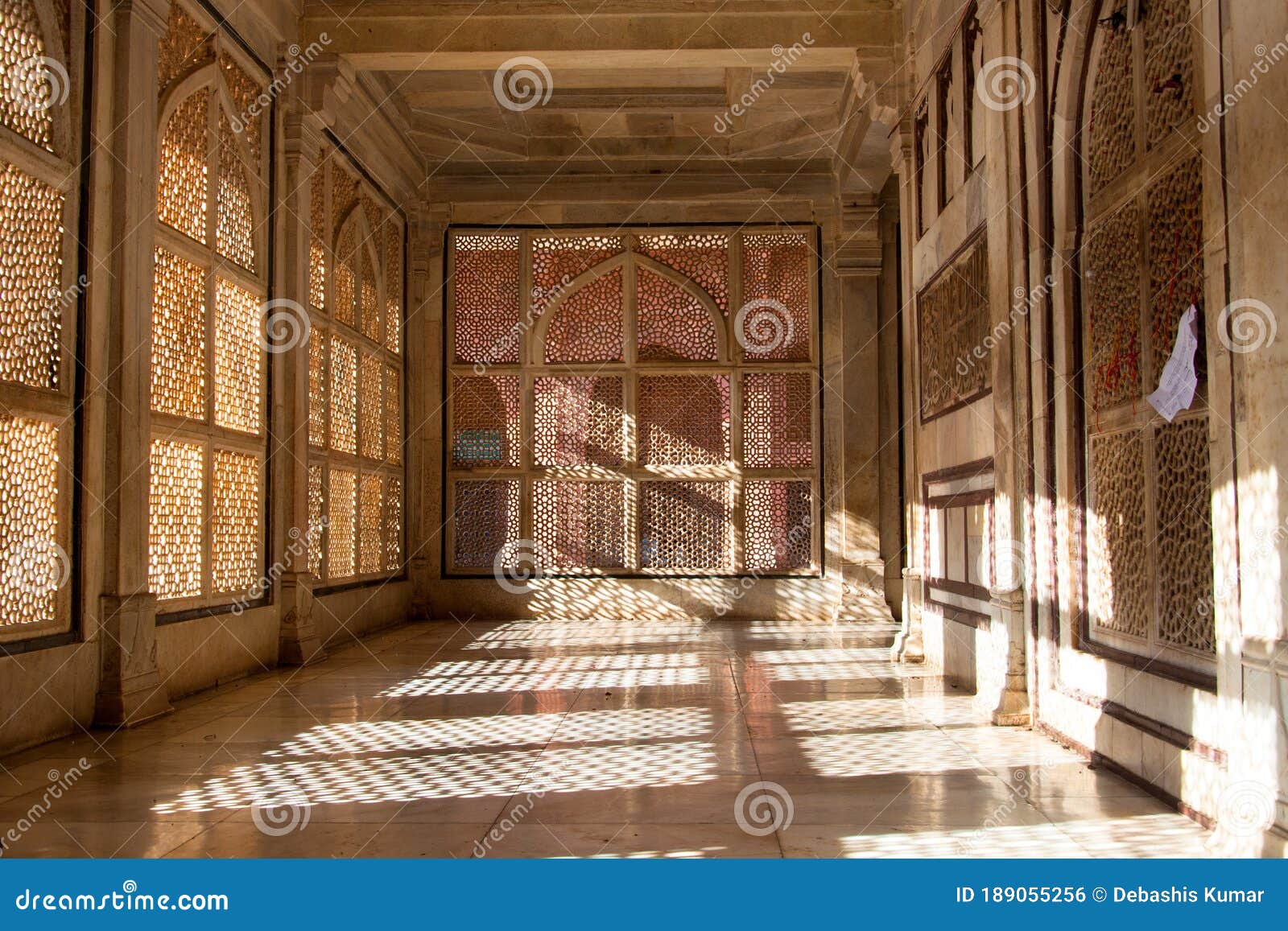 Sunlight through Patterns of a Hallway Stock Photo - Image of designs ...