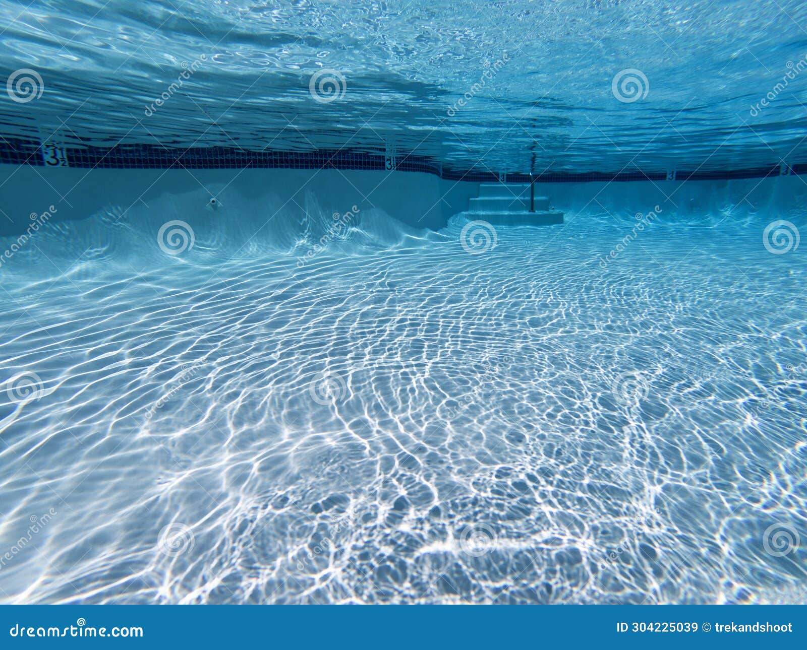 Sunlight Patterns Underwater Pool Stock Image - Image of clean ...