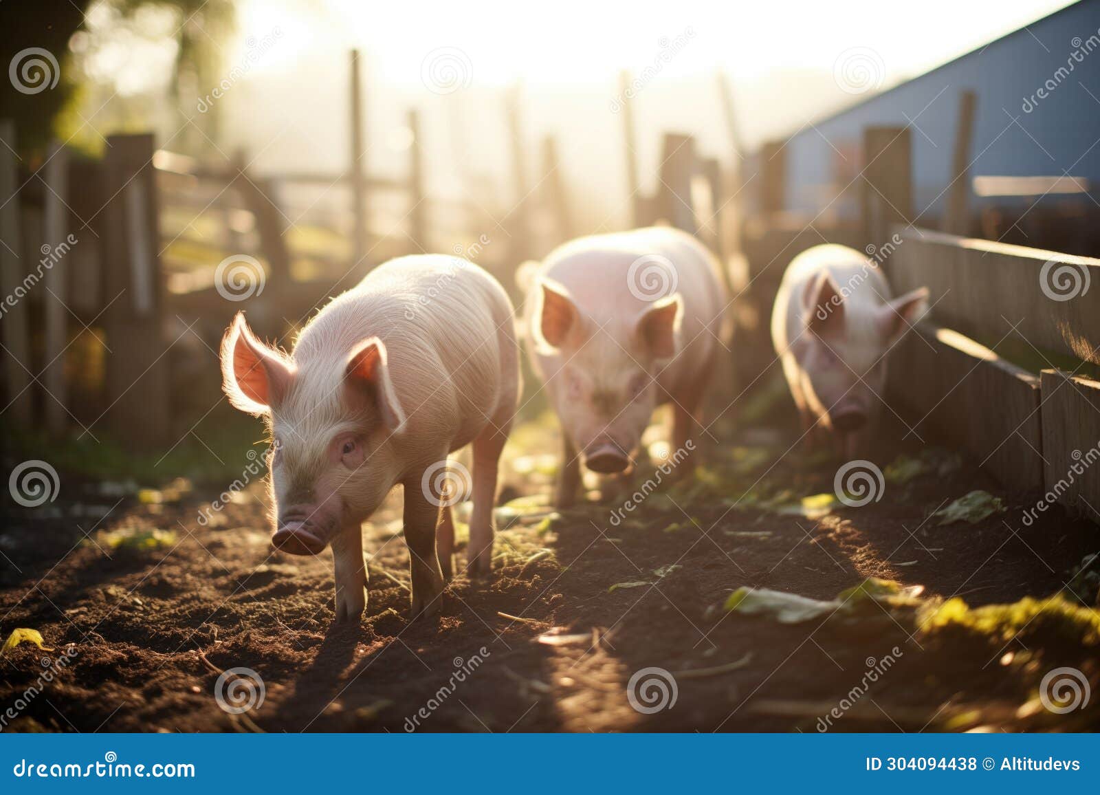 Sunlight On A Pigs Bristly Back Stock Photography | CartoonDealer.com ...