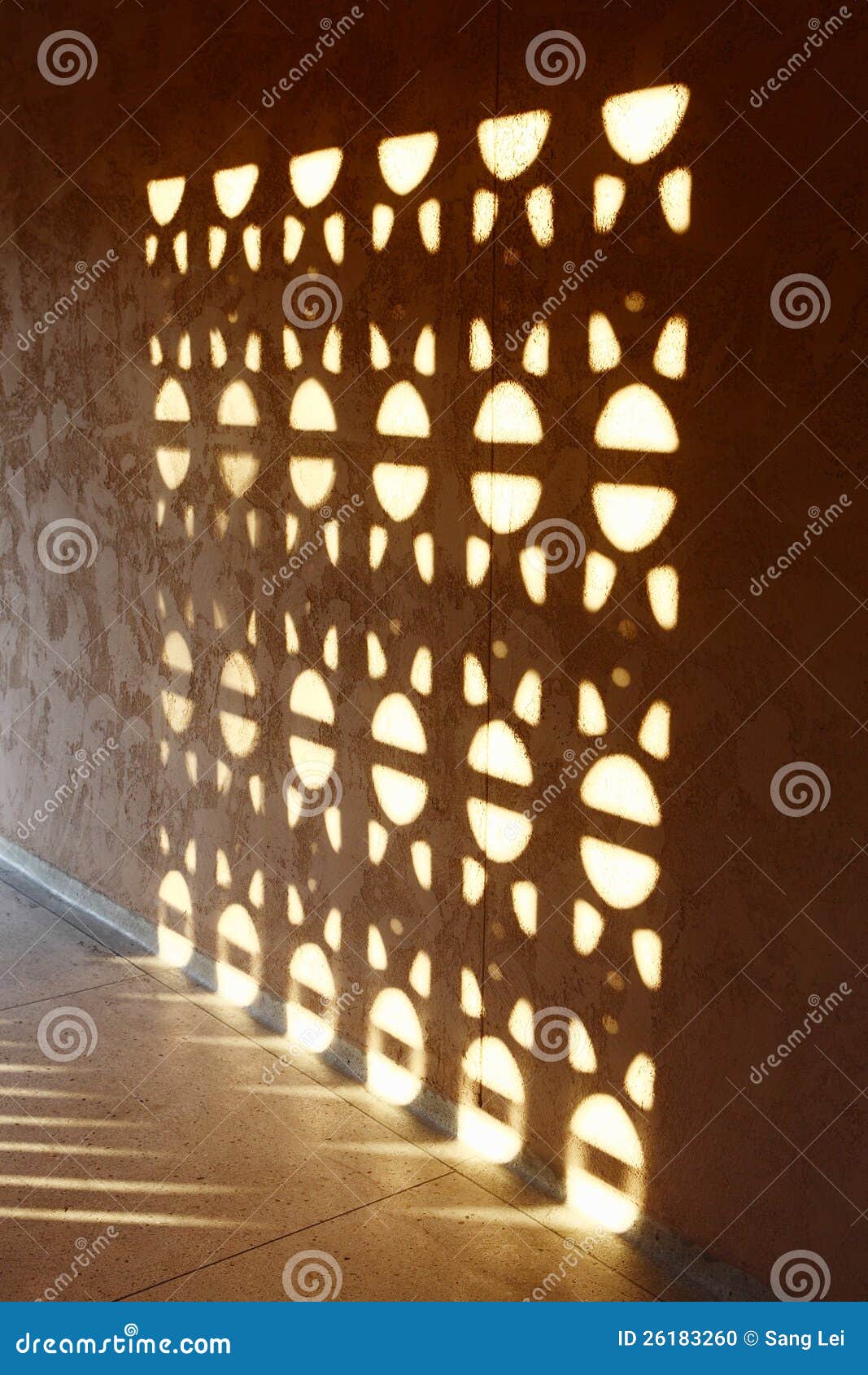 Sunlight Projection on Wall Stock Photo - Image of abstract, building ...