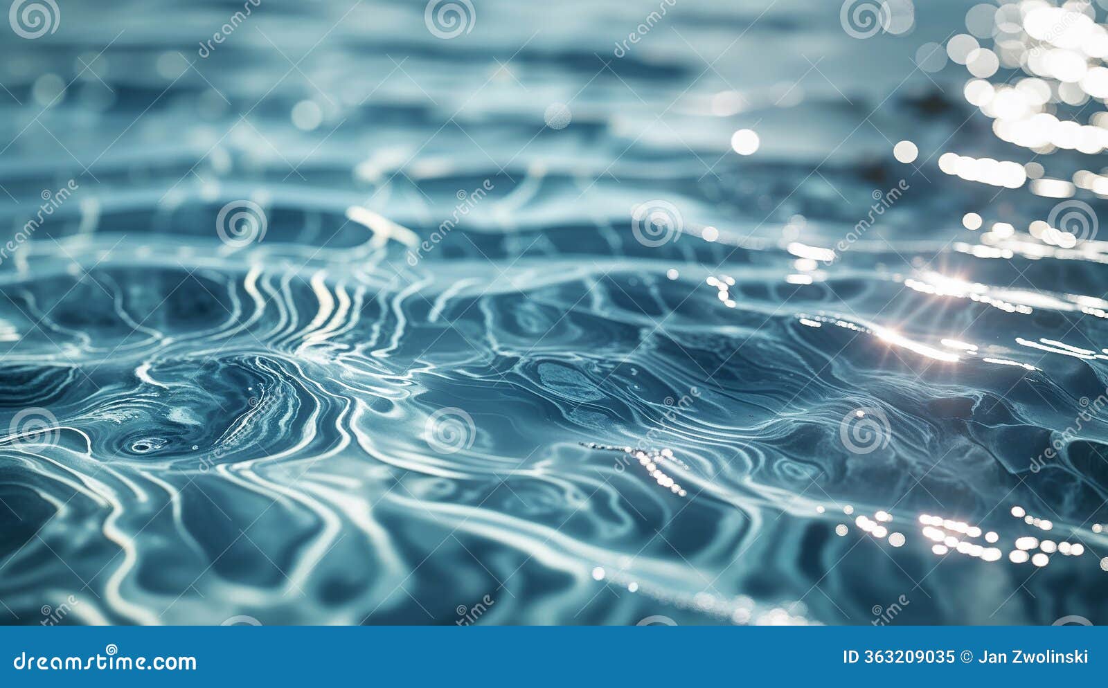 Sunlight Reflecting On Ocean Surface Unveils Underwater Rocks And ...