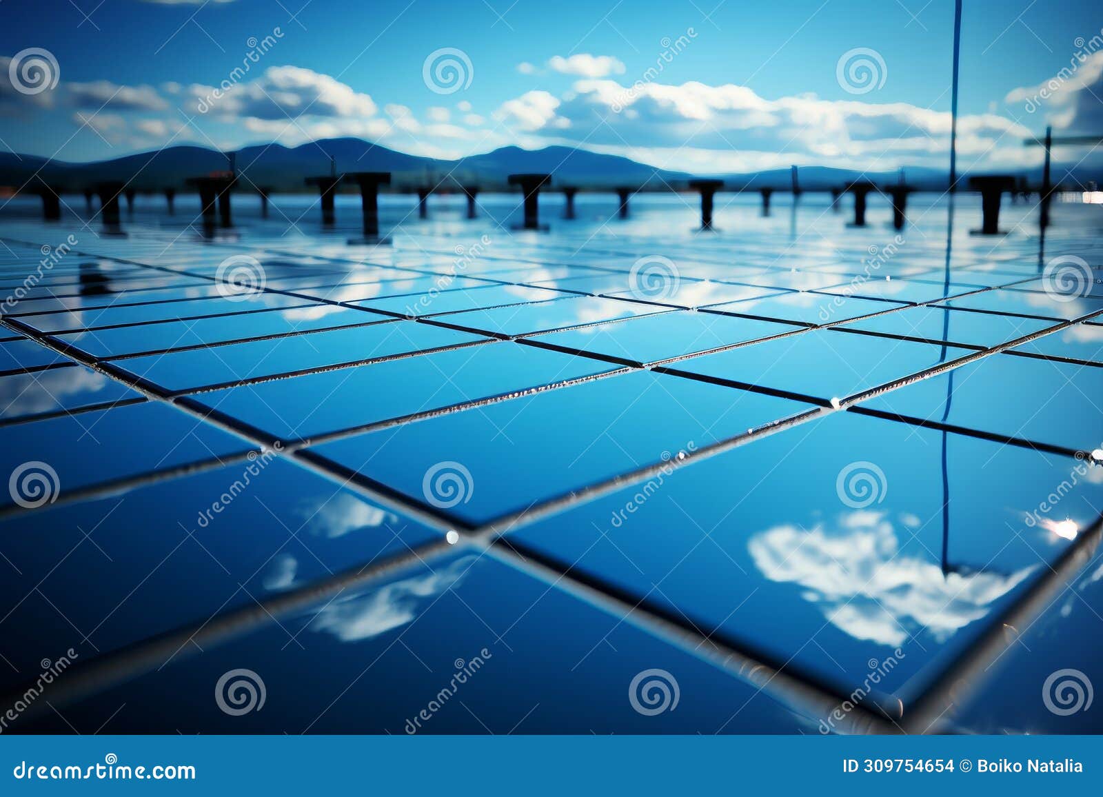 Sunlight Reflecting on the Sleek Surfaces of Cutting Edge Green Energy ...