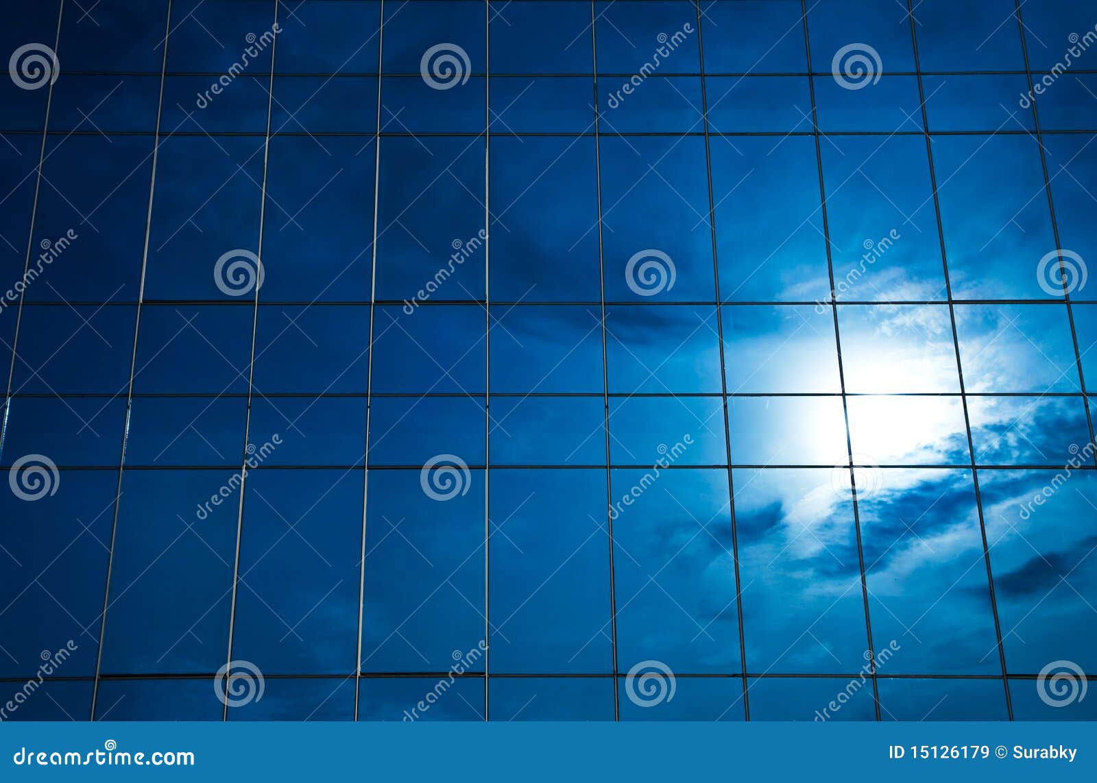 Sunlight Reflection on Glass Stock Image - Image of high, background ...
