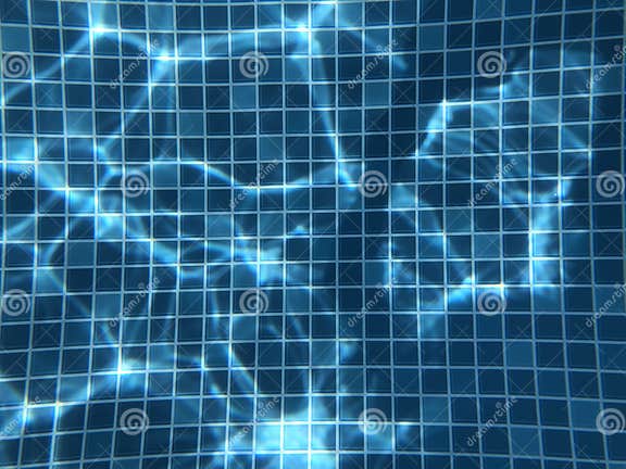 Sunlight Reflections Under Water in Swimming Pool Bottom Stock Photo ...
