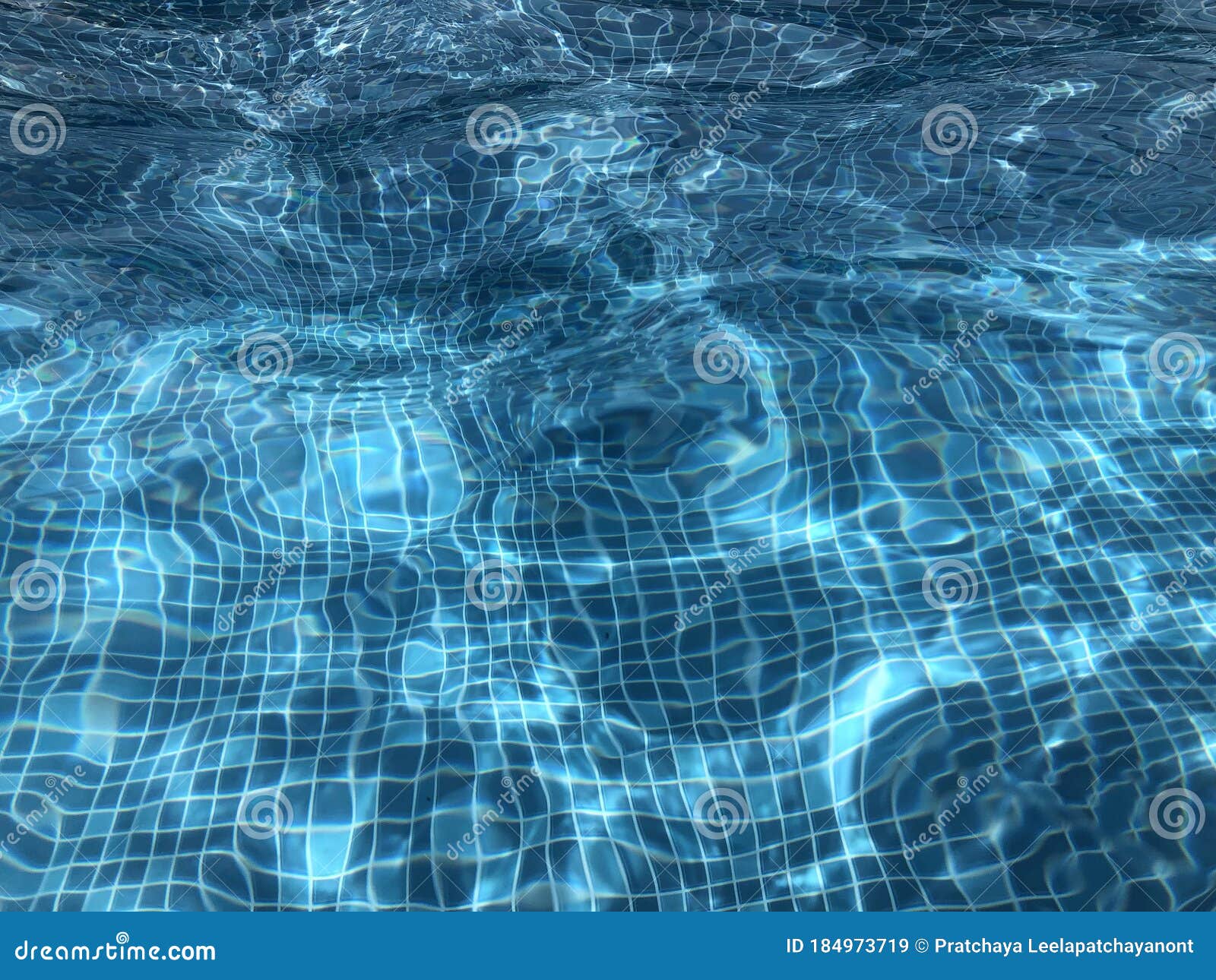 Sunlight Reflections Under Water in Swimming Pool Bottom Stock Image ...