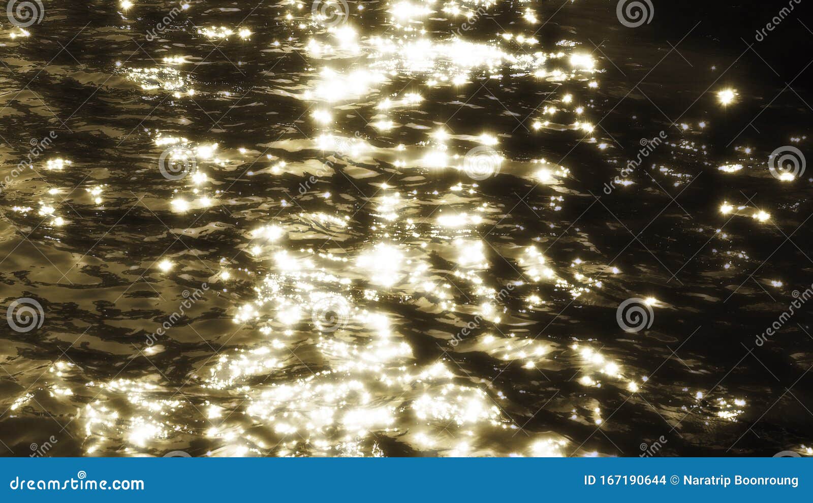 Sunlight that Reflects the Sparkling Water Surface Stock Photo - Image ...