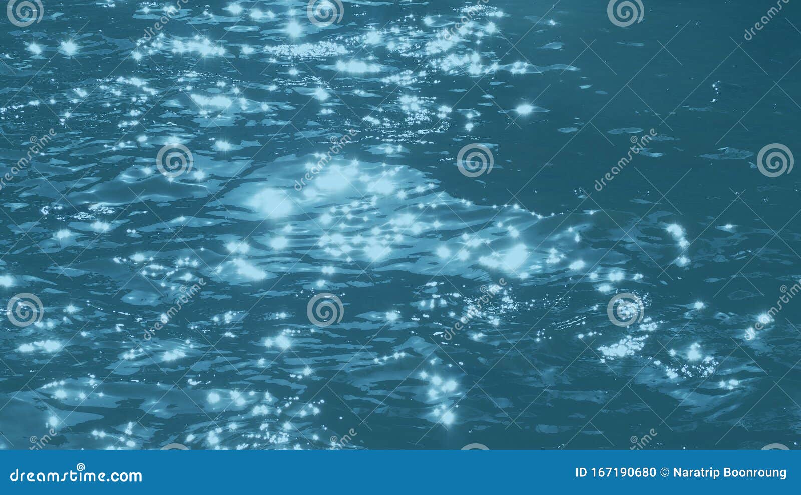 Sunlight that Reflects the Sparkling Water Surface Stock Photo - Image ...