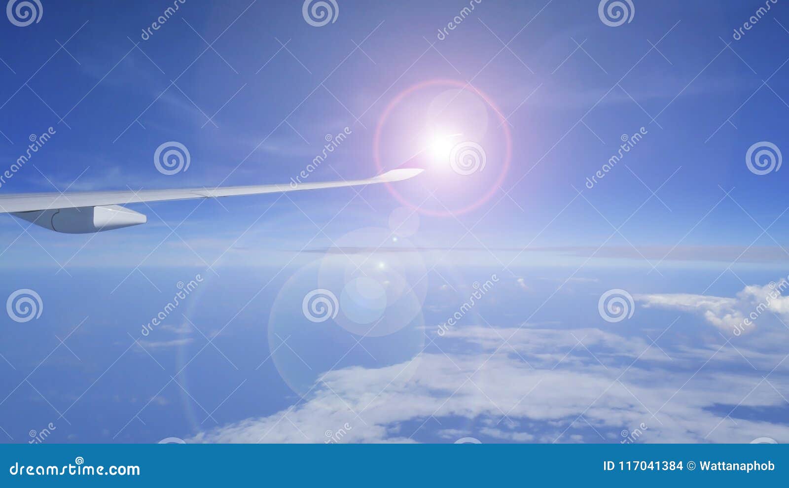 The Wings of a Passenger Plane Stock Photo - Image of aviation ...