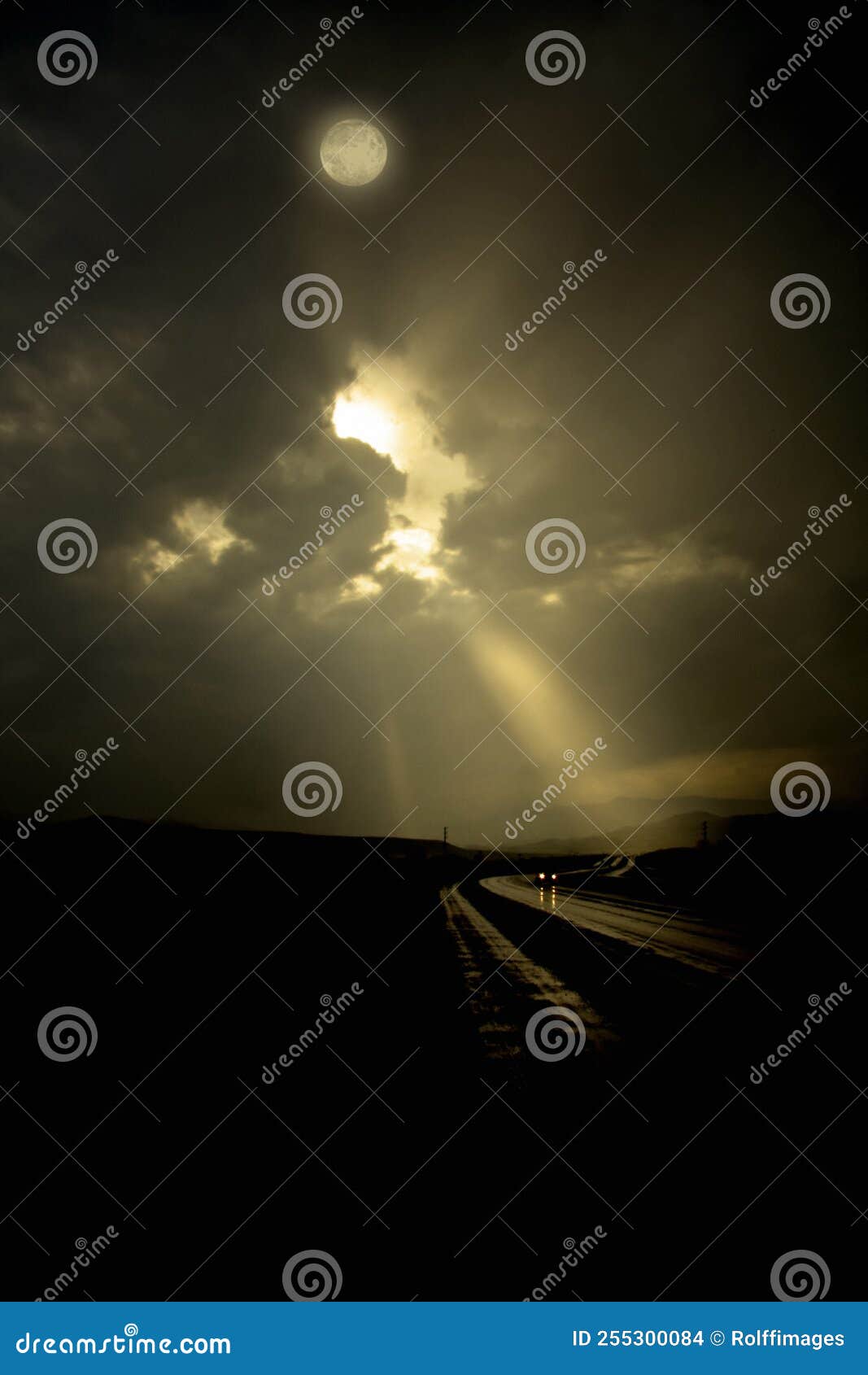 Sunlight and road stock photo. Image of fantastic, fantasy - 255300084