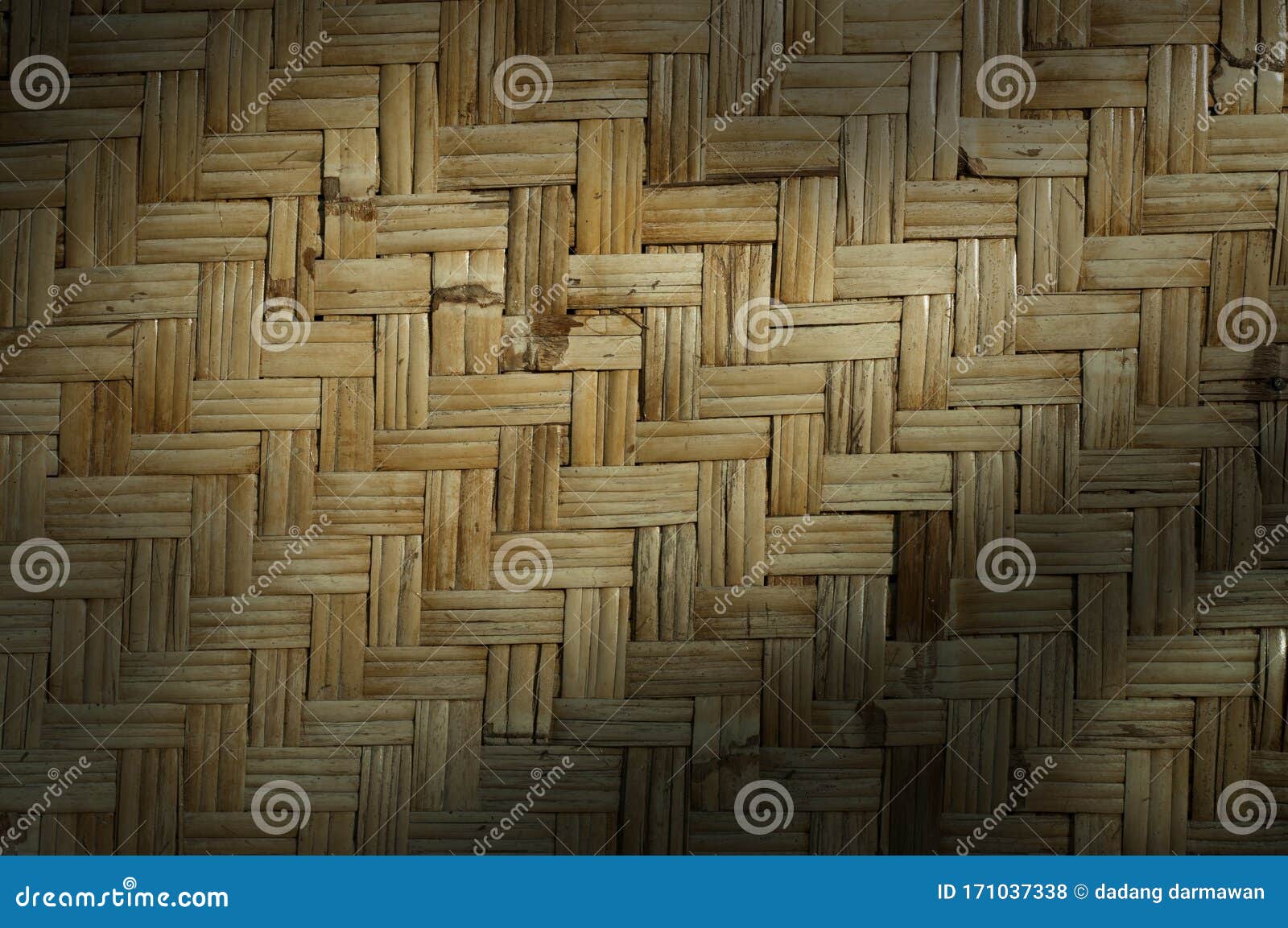 Sunlight and Shade on the Surface of a Bamboo Wall Stock Photo - Image ...