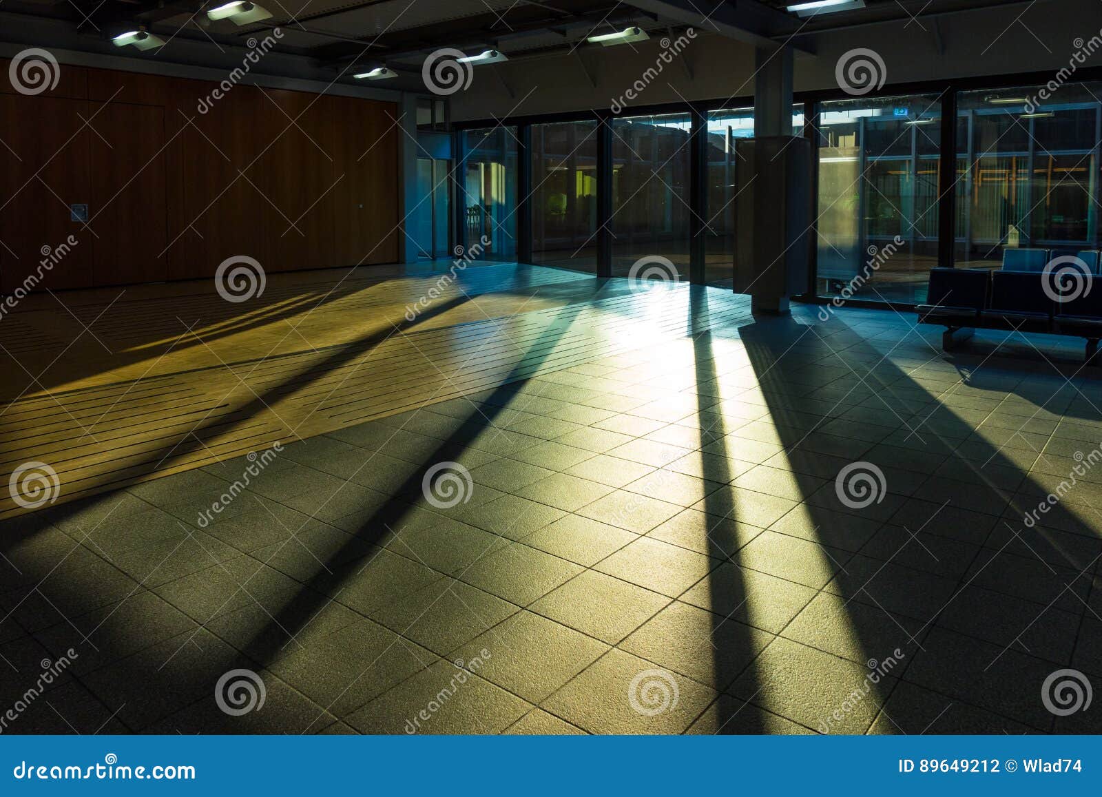 Sunlight and Shadows on the Floor in a Room Stock Photo - Image of ...