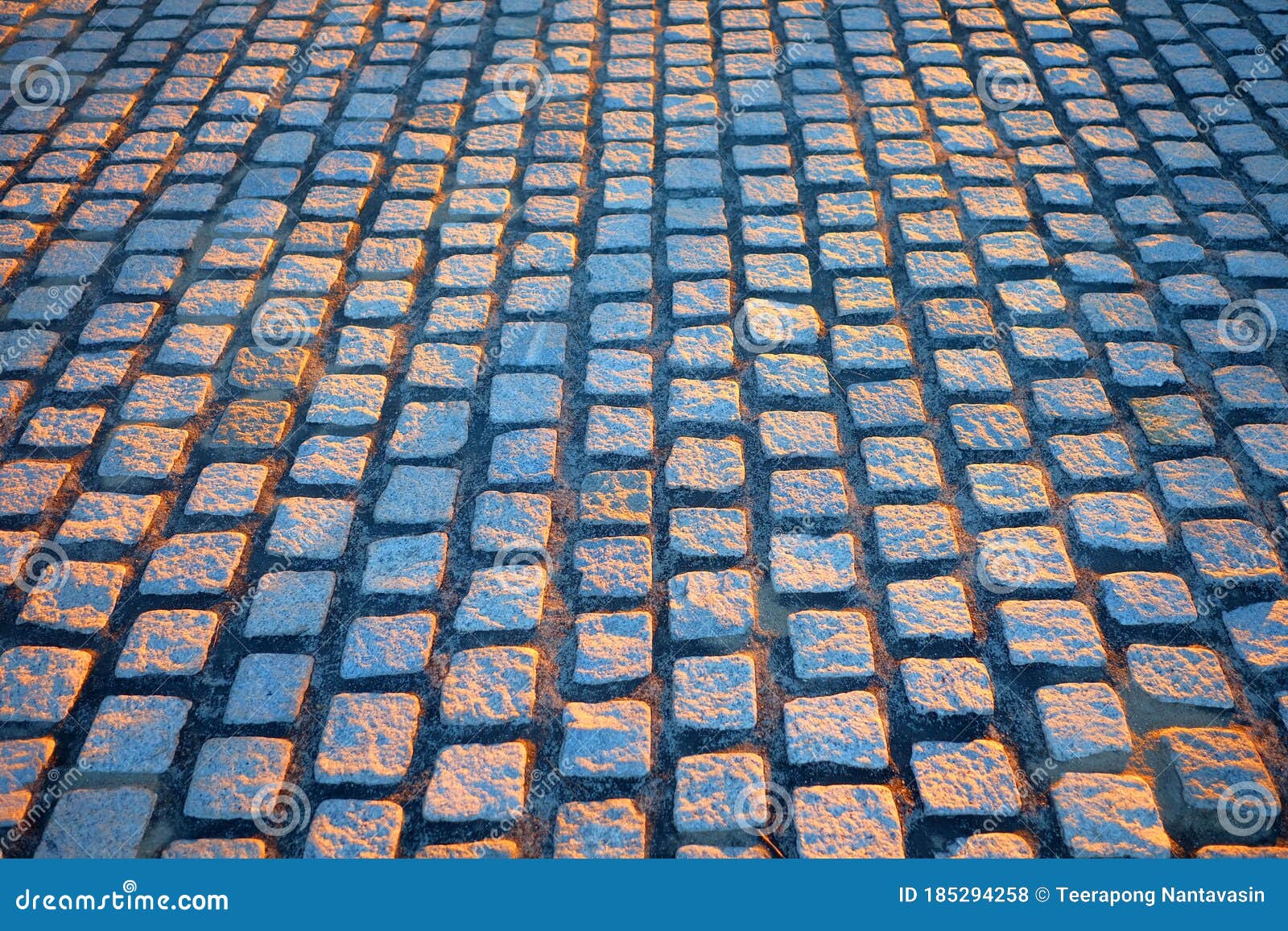Sunlight Shining on Stone Pavement Stock Photo - Image of light ...