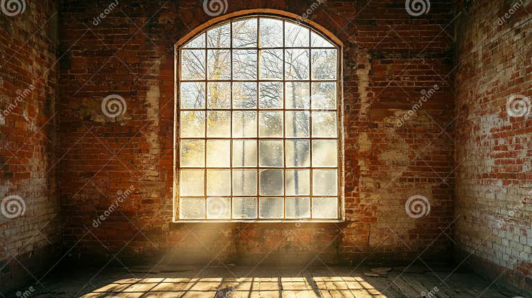 Sunlight Shining through Window of Abandoned Building Stock ...