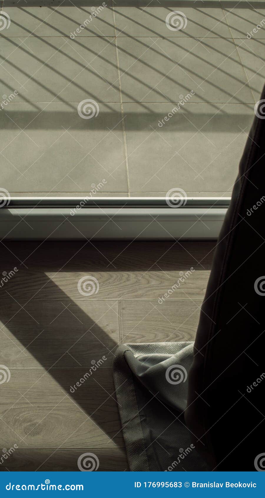 Sunlight Shining through a Window on To a Wooden Floor Stock Image ...