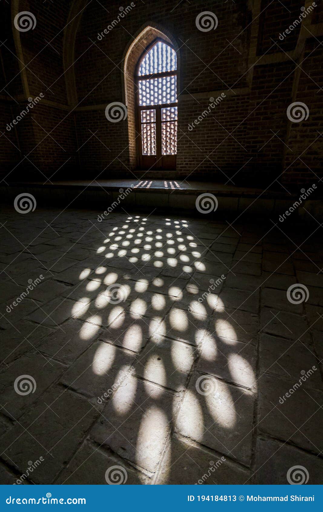 Sunlight Shining through an Islamic Architecture Stock Image - Image of ...