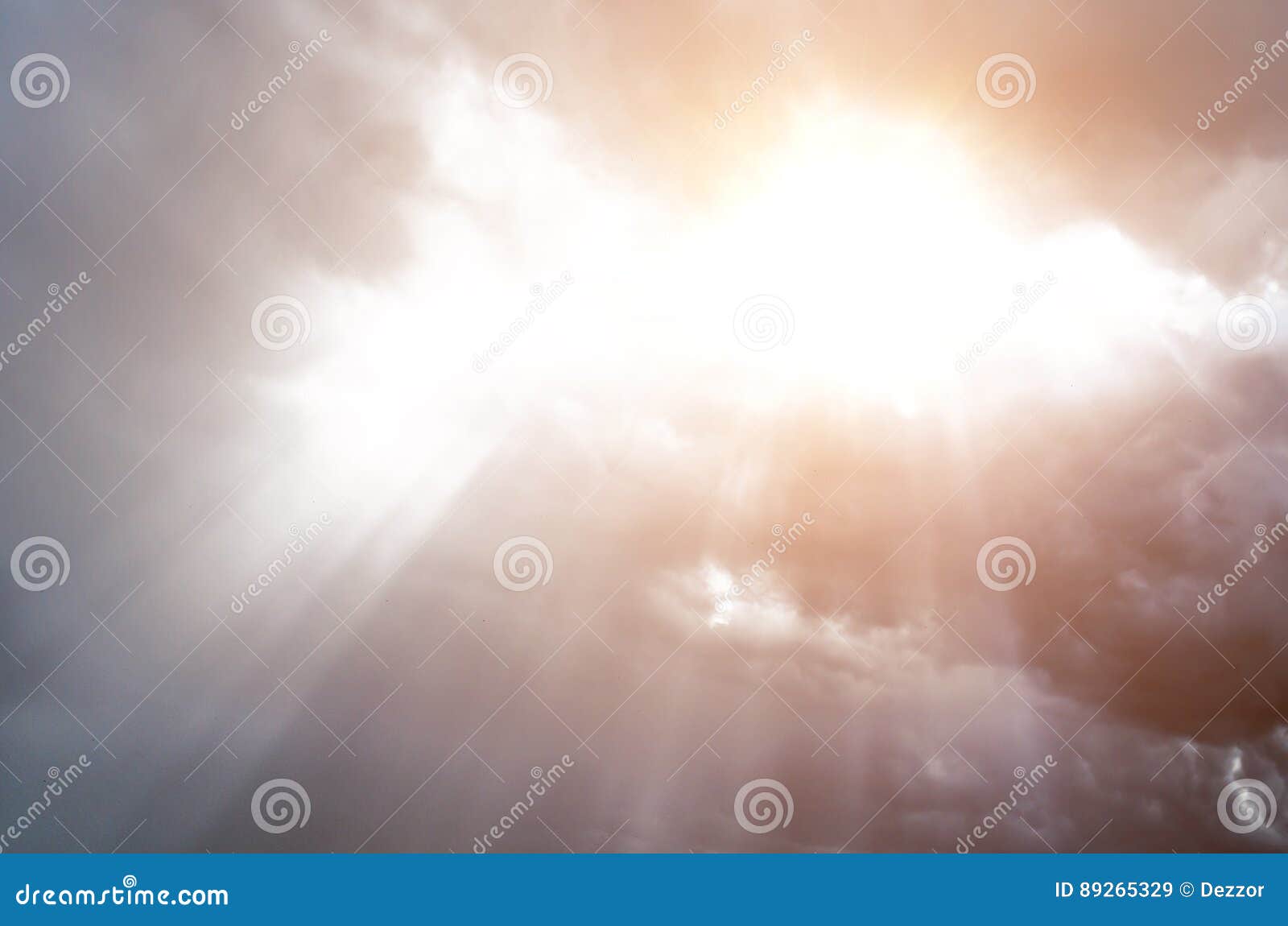 Sunlight Skylight from the Clouds of Divine Light Stock Image - Image ...