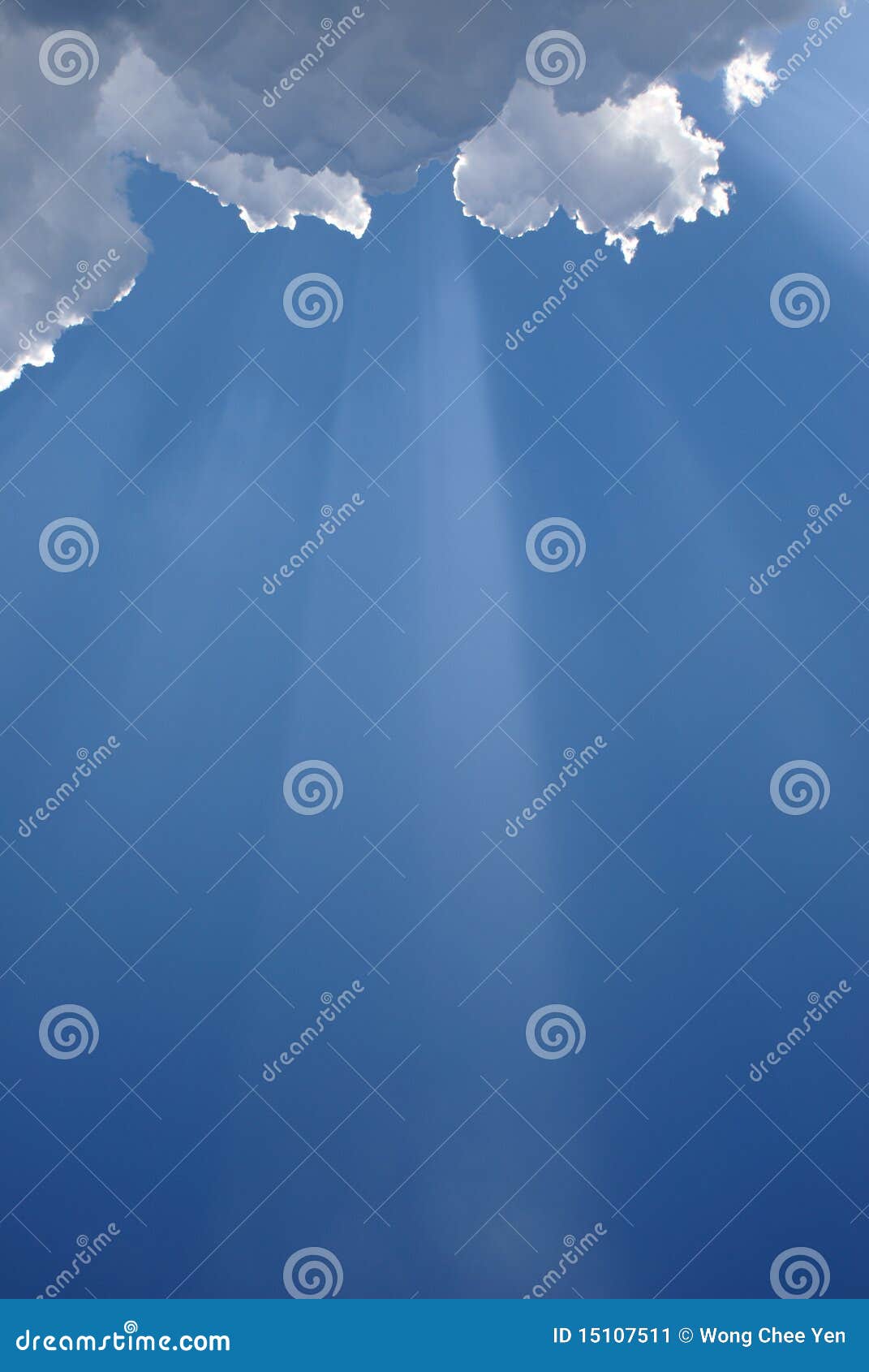 Sunlight Streaming Down Clouds Stock Image - Image of heavens, beams ...