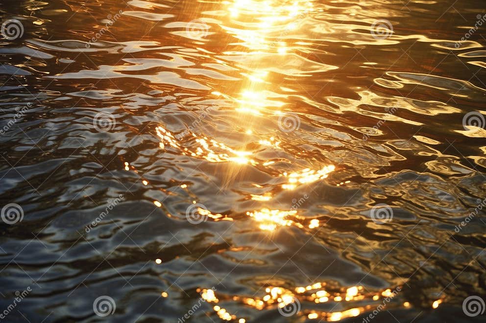 Sunlight Streaming through Water Surface, Creating Patterns Stock Image ...