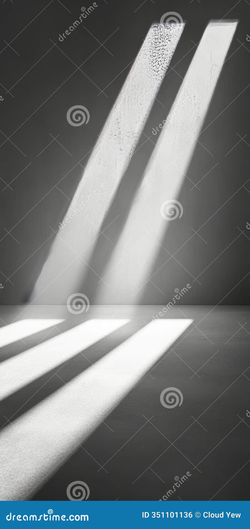 Sunlight Streaming through Window Casting Dramatic Shadows on ...