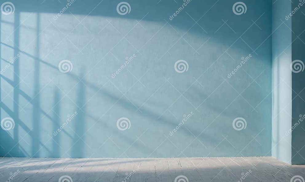 Sunlight Streams through a Window, Casting Long Shadows Across a Light ...