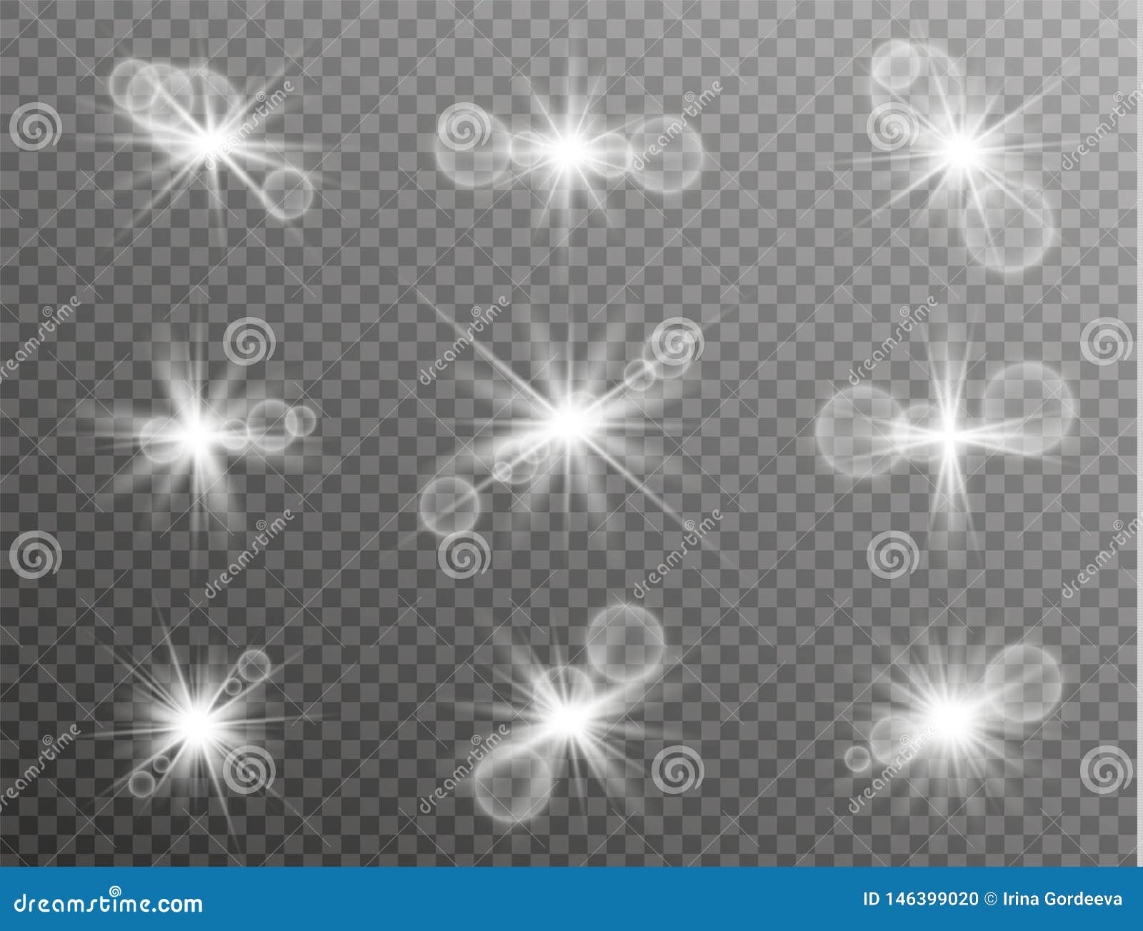 White Sunlight light stock illustration. Illustration of burst - 146399020