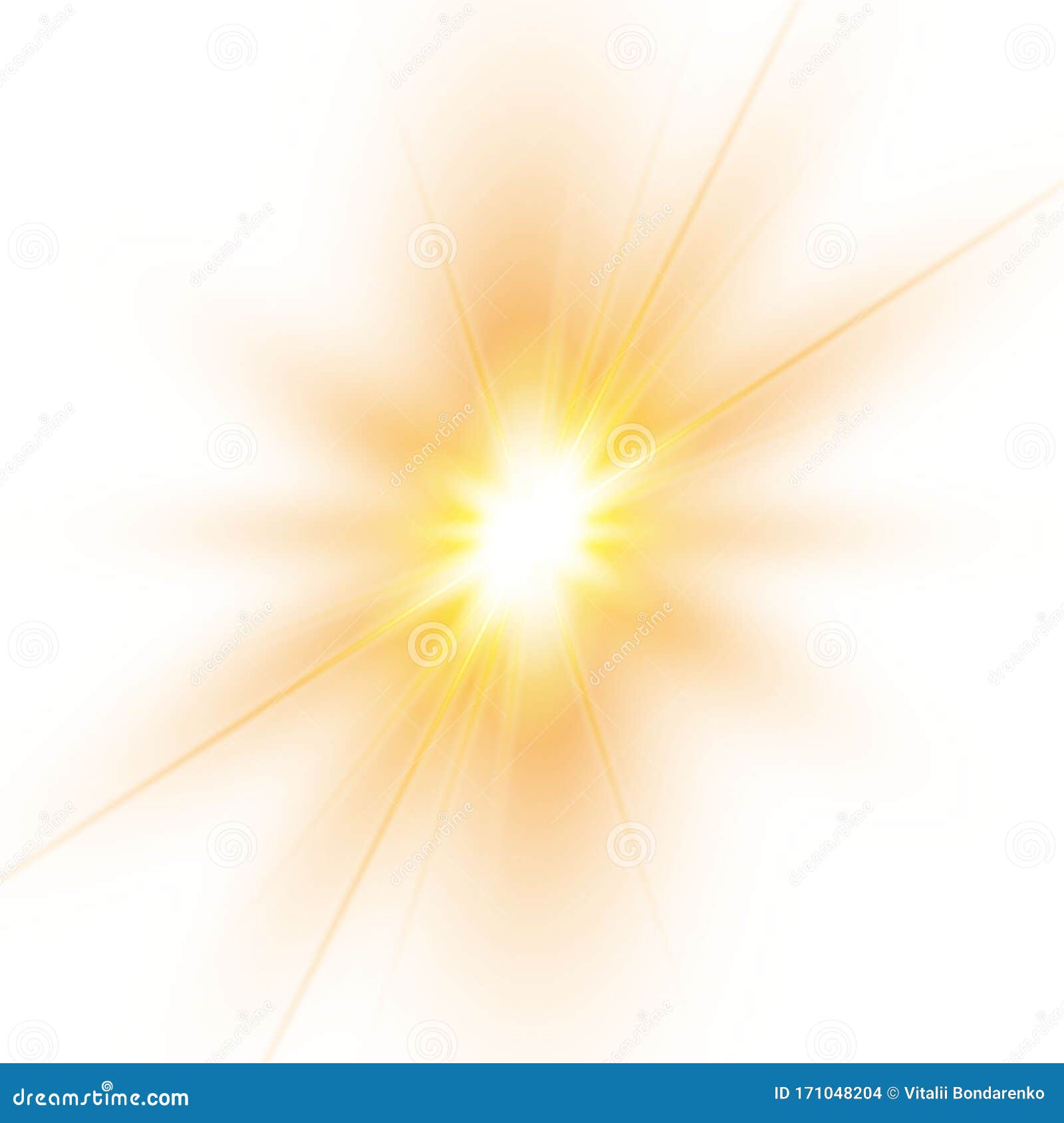 Sunlight a Translucent Special Design of the Light Effect. Vector ...